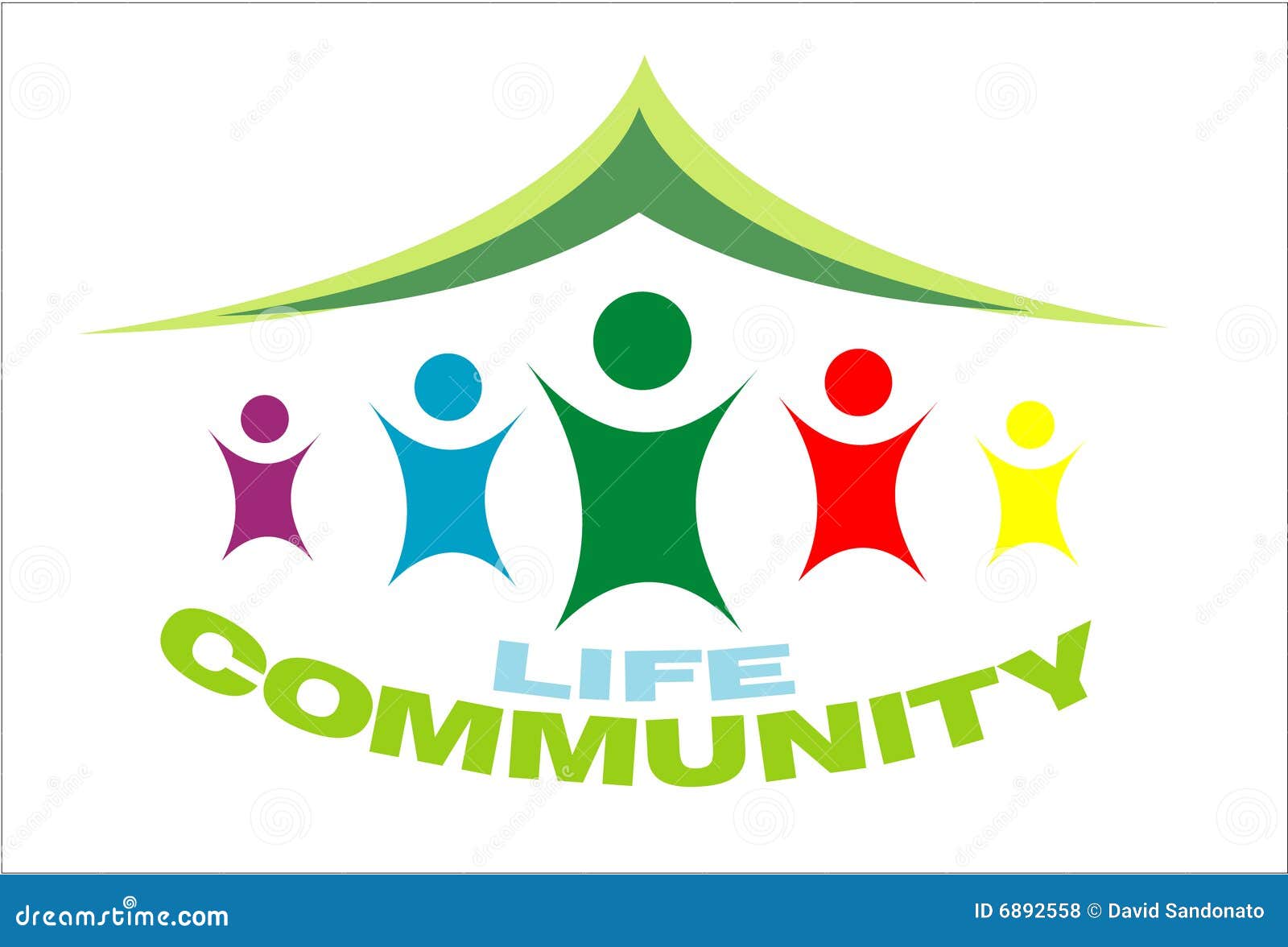 Het Communautaire Symbool Van Het Leven Vector Illustratie ...