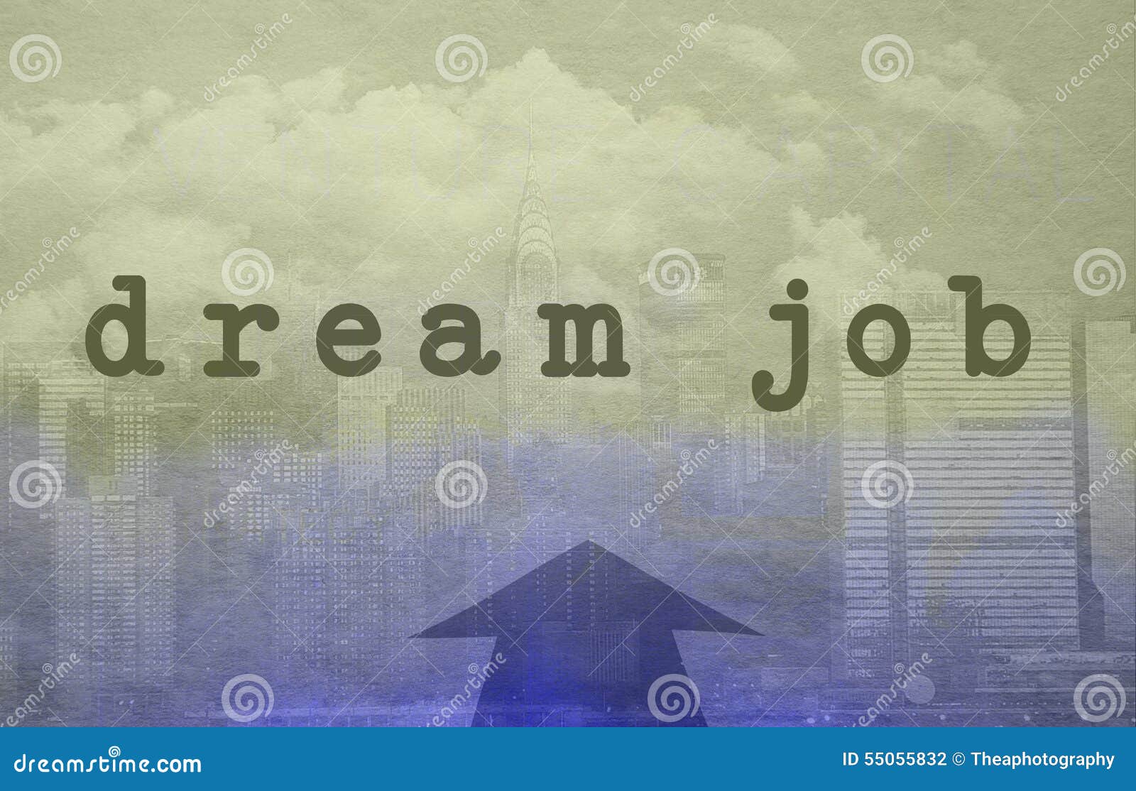 Het Concept Van De Droombaan Stock Illustratie - Illustratie bestaande ...