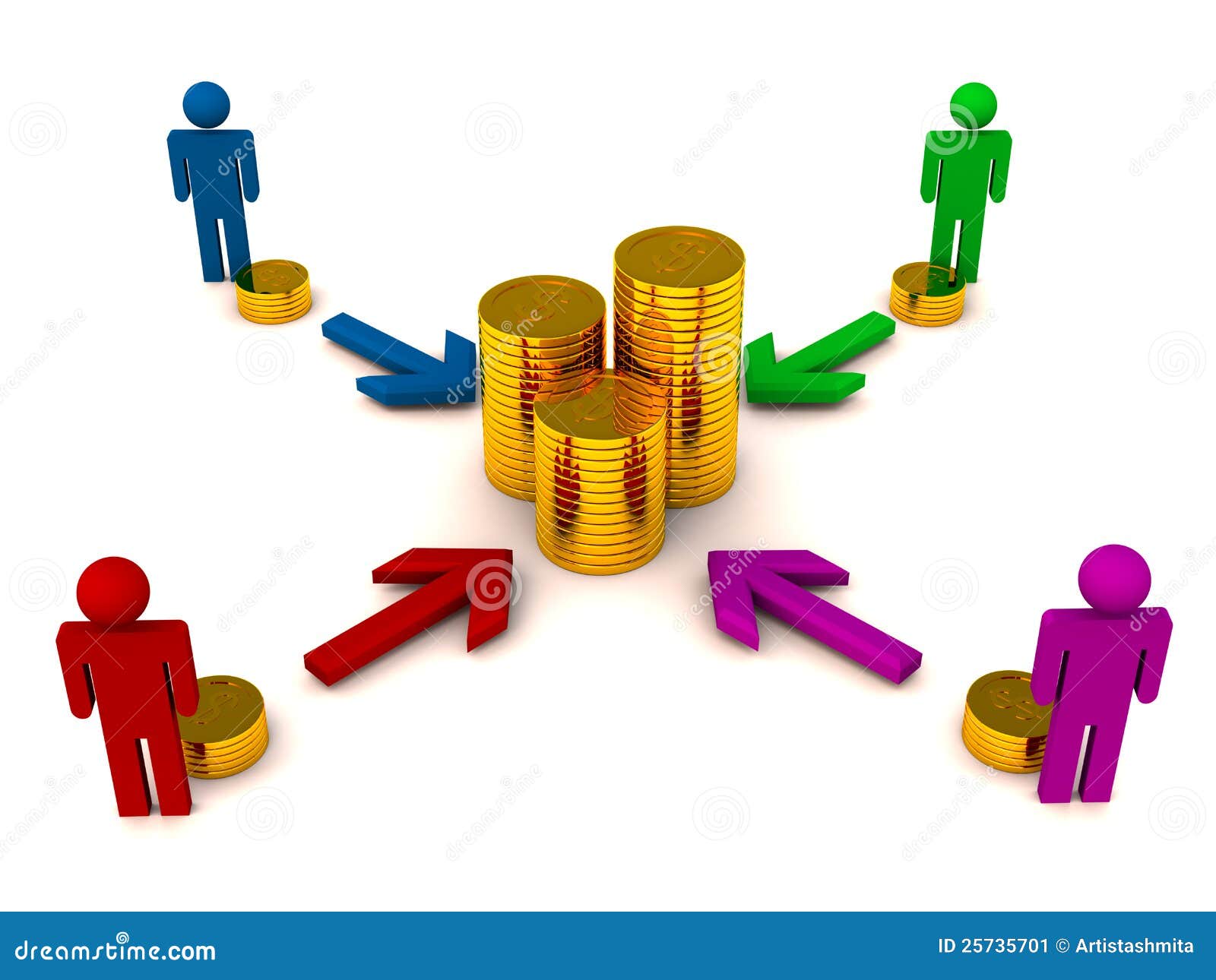 Het Concept Van De Financiering Stock Illustratie - Illustration of ...