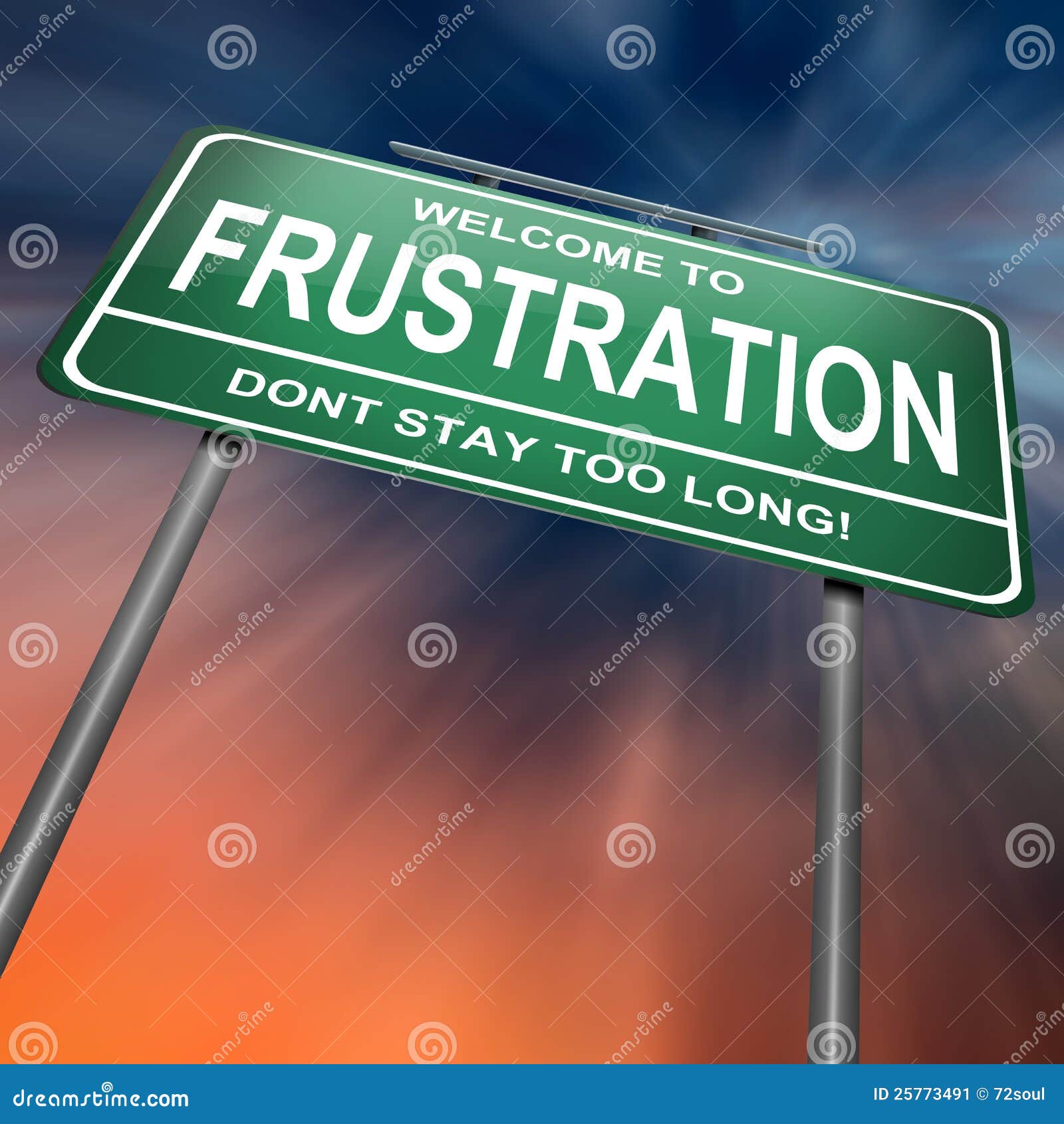 Het Concept Van De Frustratie. Stock Illustratie - Illustration of ...