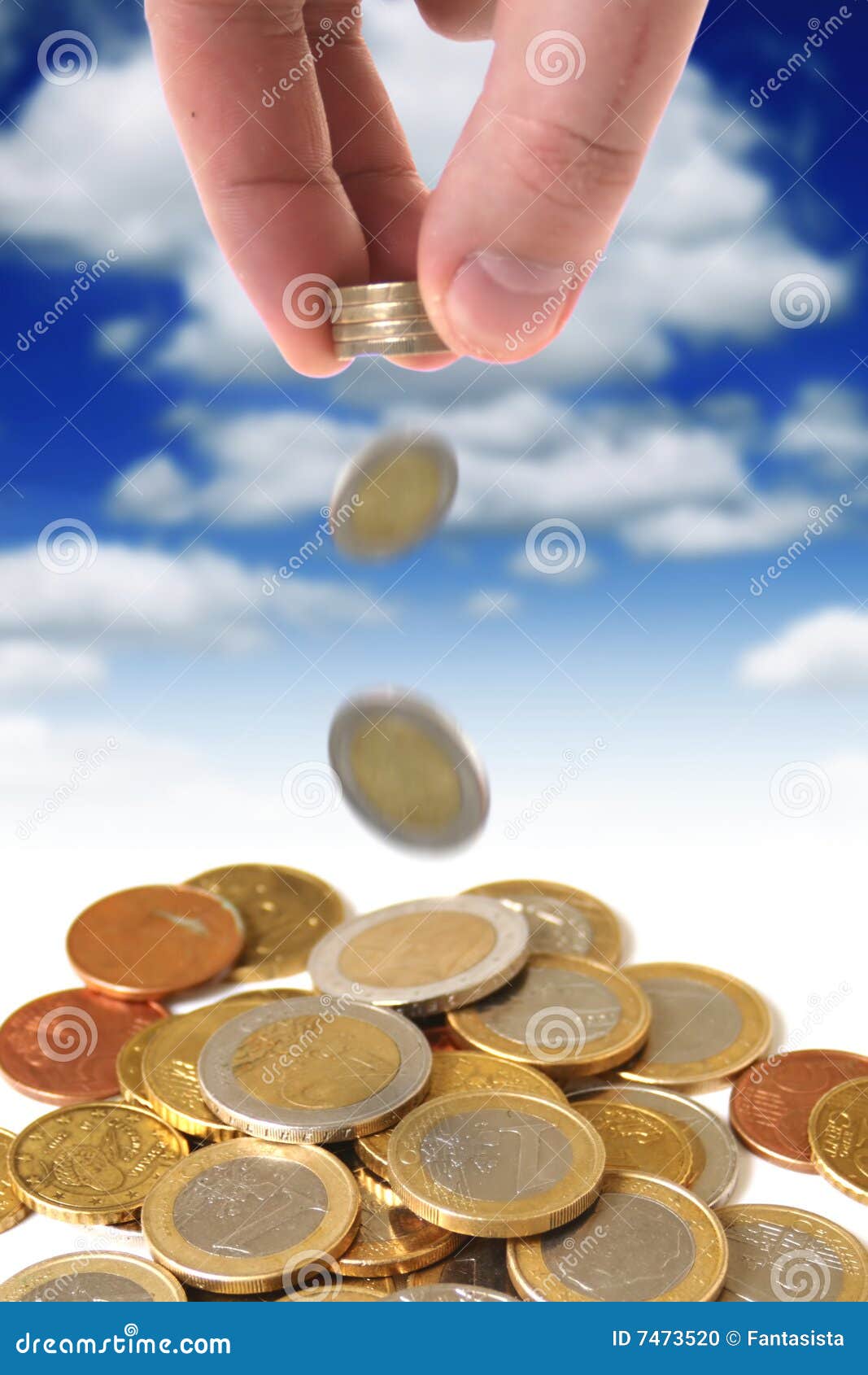 Het Concept Van De Investering Stock Foto - Image of munt, storting ...