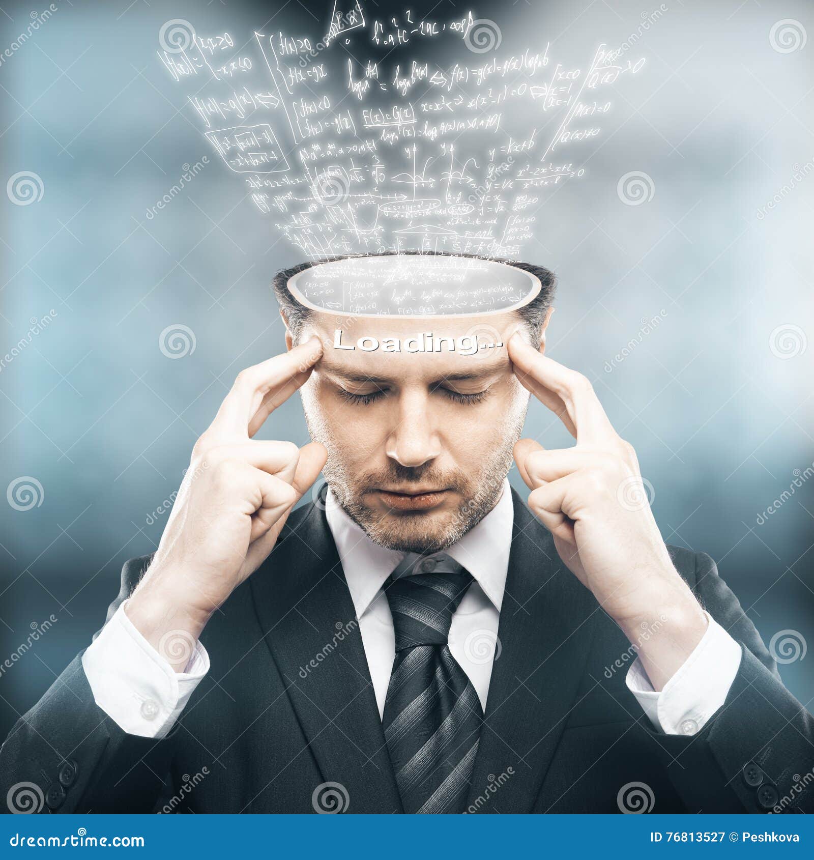 Het concept van de kennis stock afbeelding. Image of downloaden - 76813527