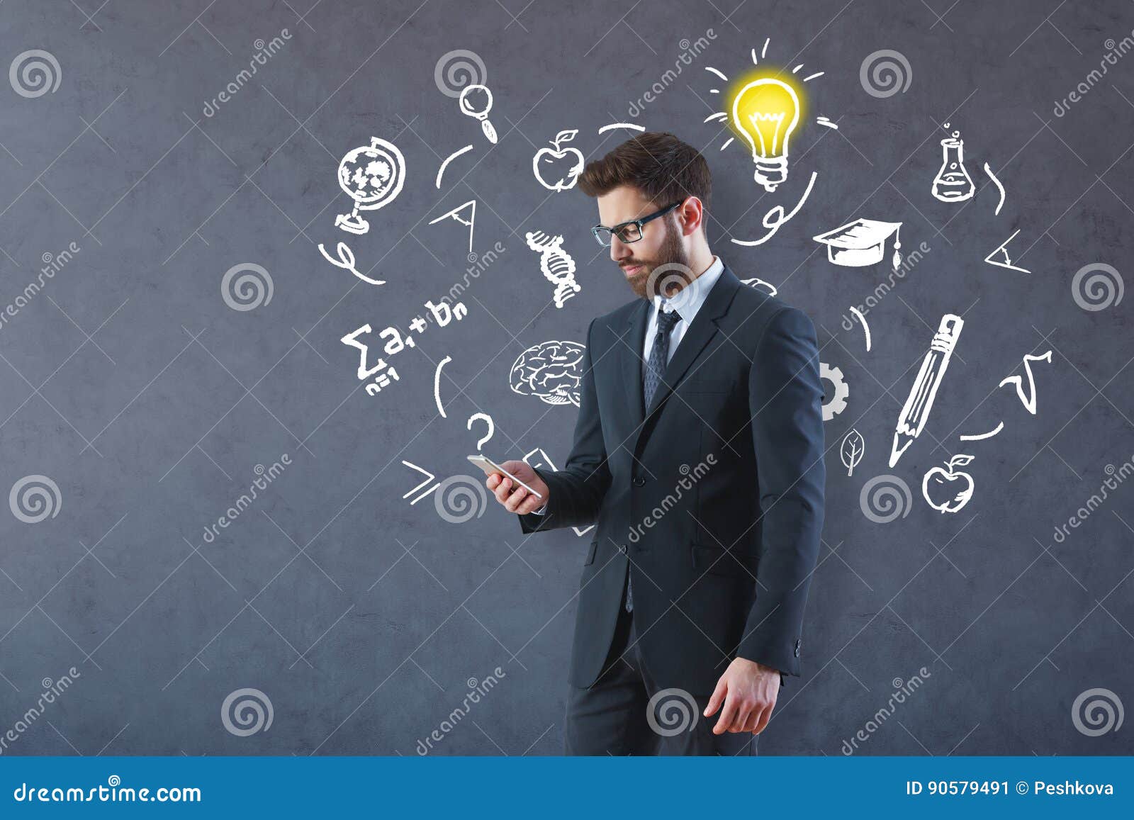 Het concept van de kennis stock afbeelding. Image of begrip - 90579491