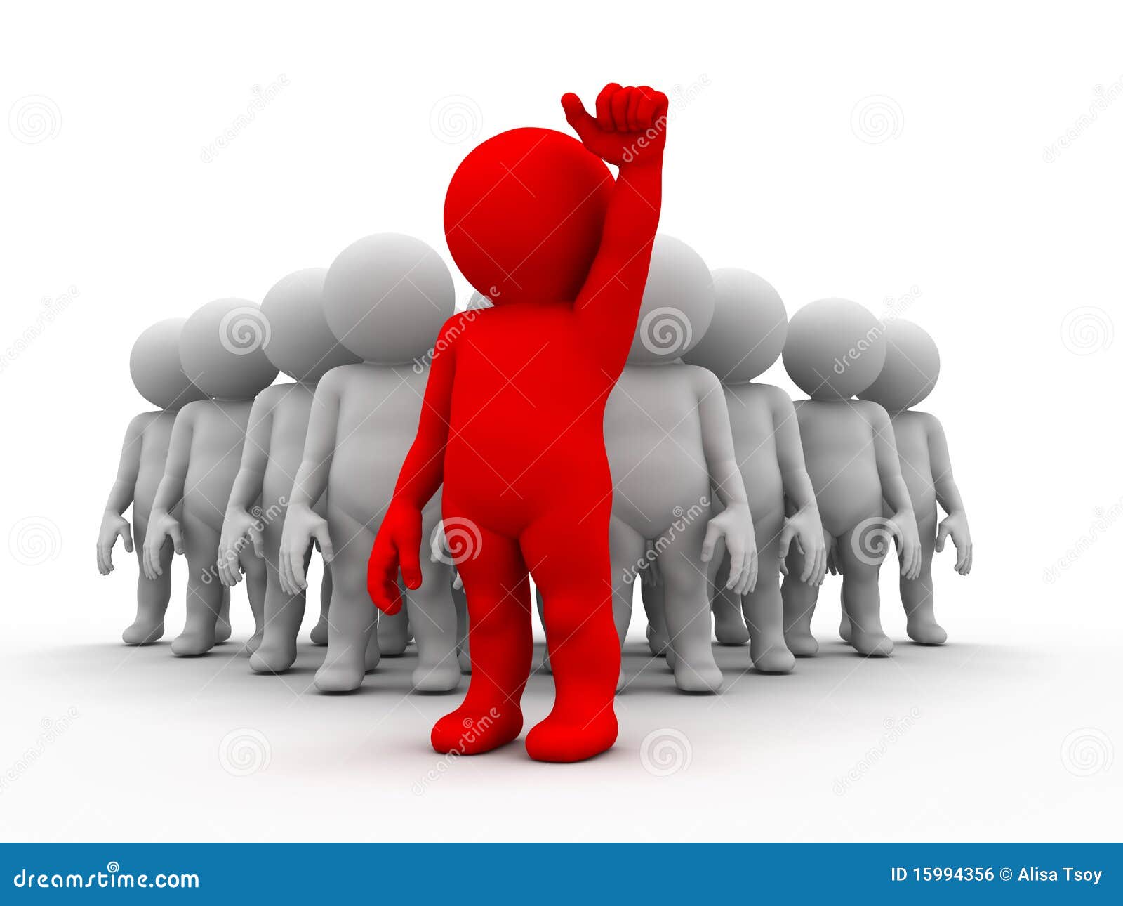 Het concept van de leider stock illustratie. Illustration of mensen ...