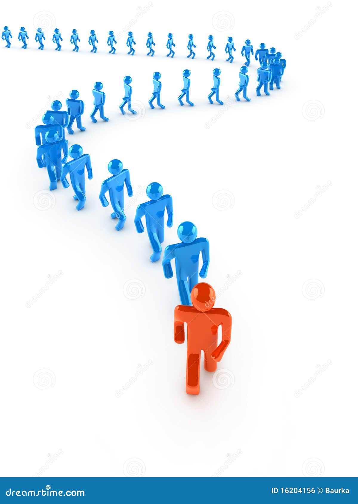 Het concept van de leiding stock illustratie. Illustration of menigte ...