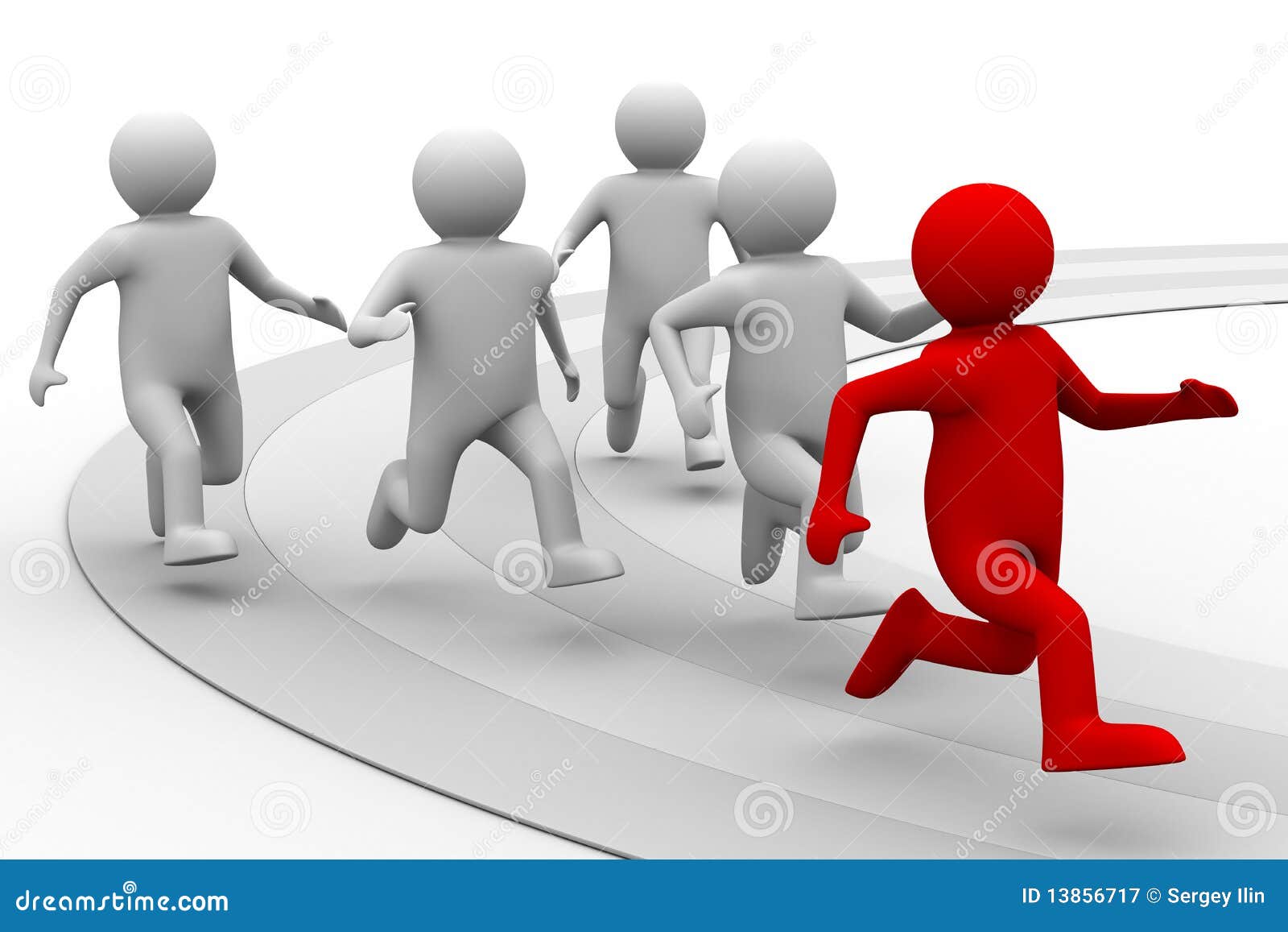 Het Concept Van De Leiding Op Witte Achtergrond Stock Illustratie ...