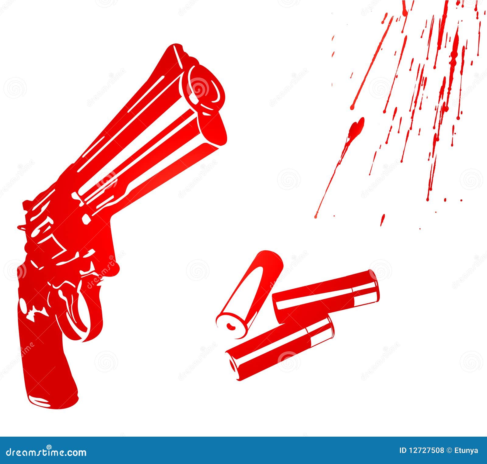 Het concept van de moord vector illustratie. Illustration of rood ...