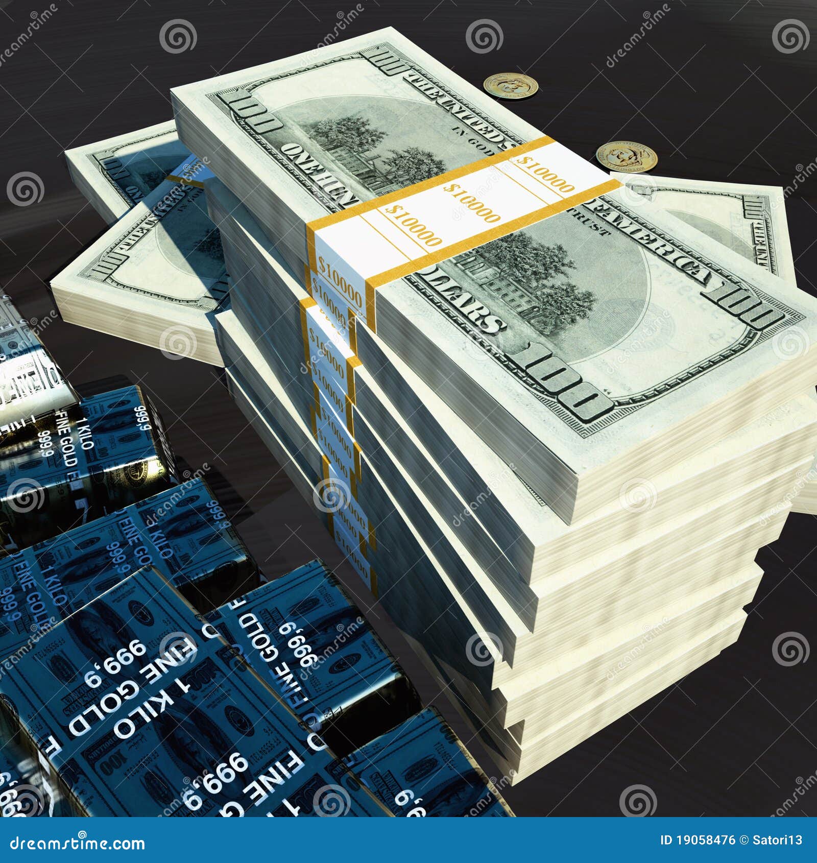 Het concept van de rijkdom stock illustratie. Illustration of bankwezen ...