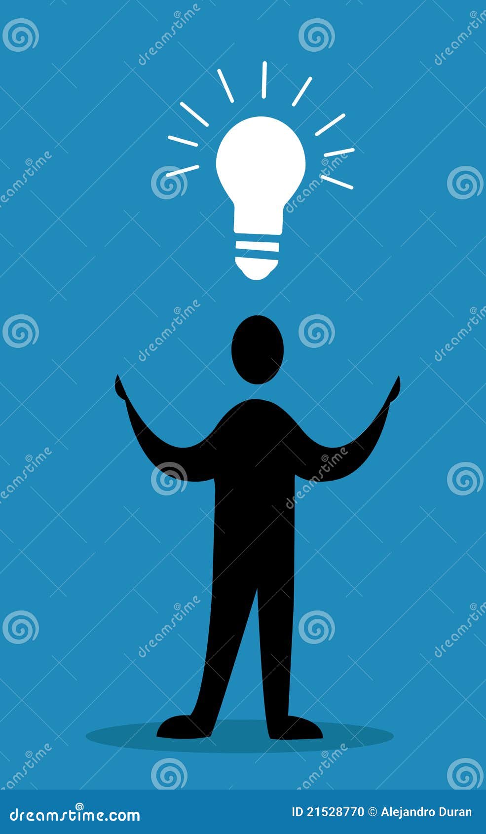 Het concept van het idee vector illustratie. Illustration of zakenman ...