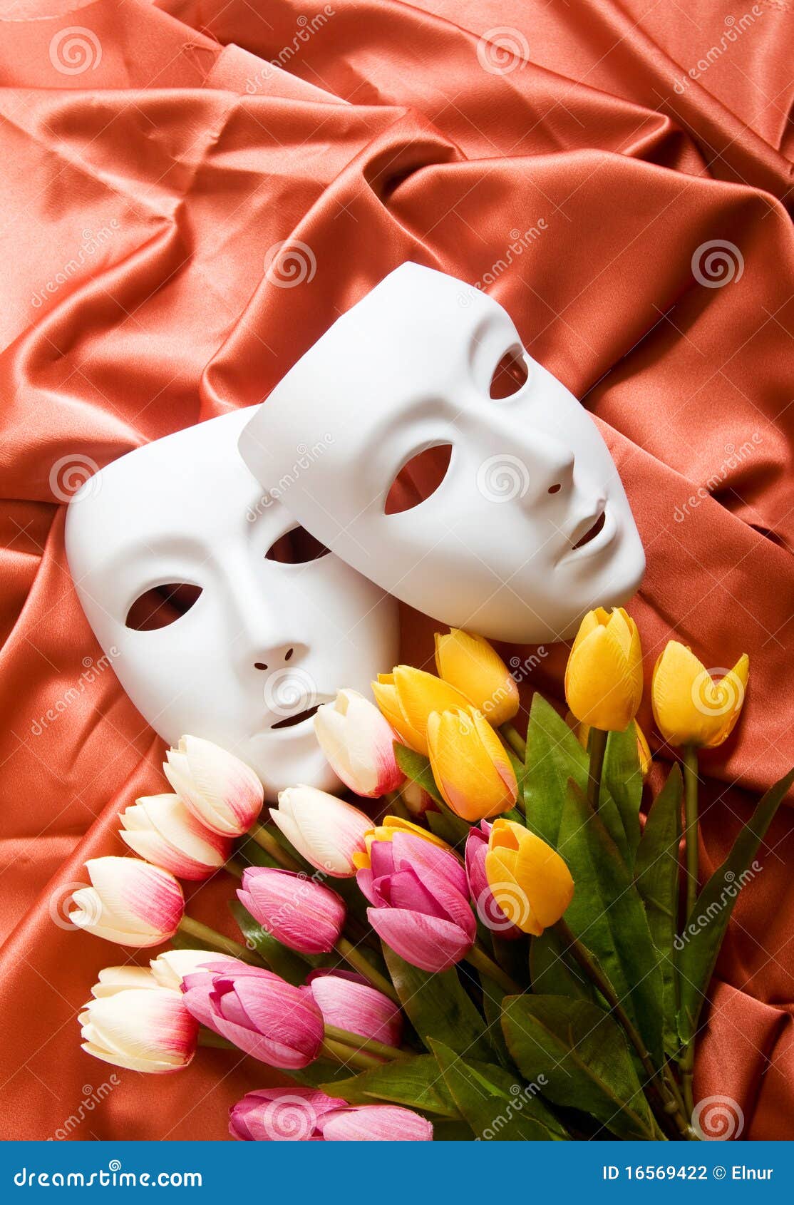 Het Concept Van Het Theater - Witte Maskers Stock Foto - Image of ...