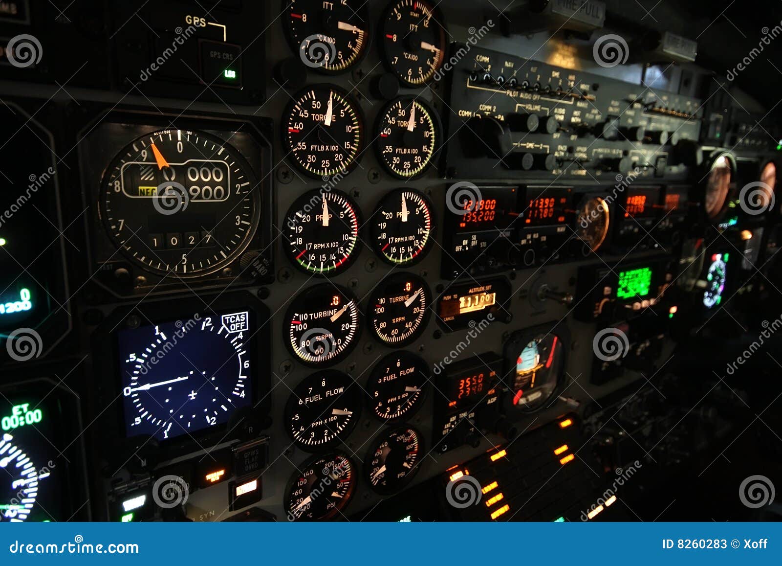 Het Controlebord B1900 Van Lit Stock Afbeelding - Image of instrumenten ...