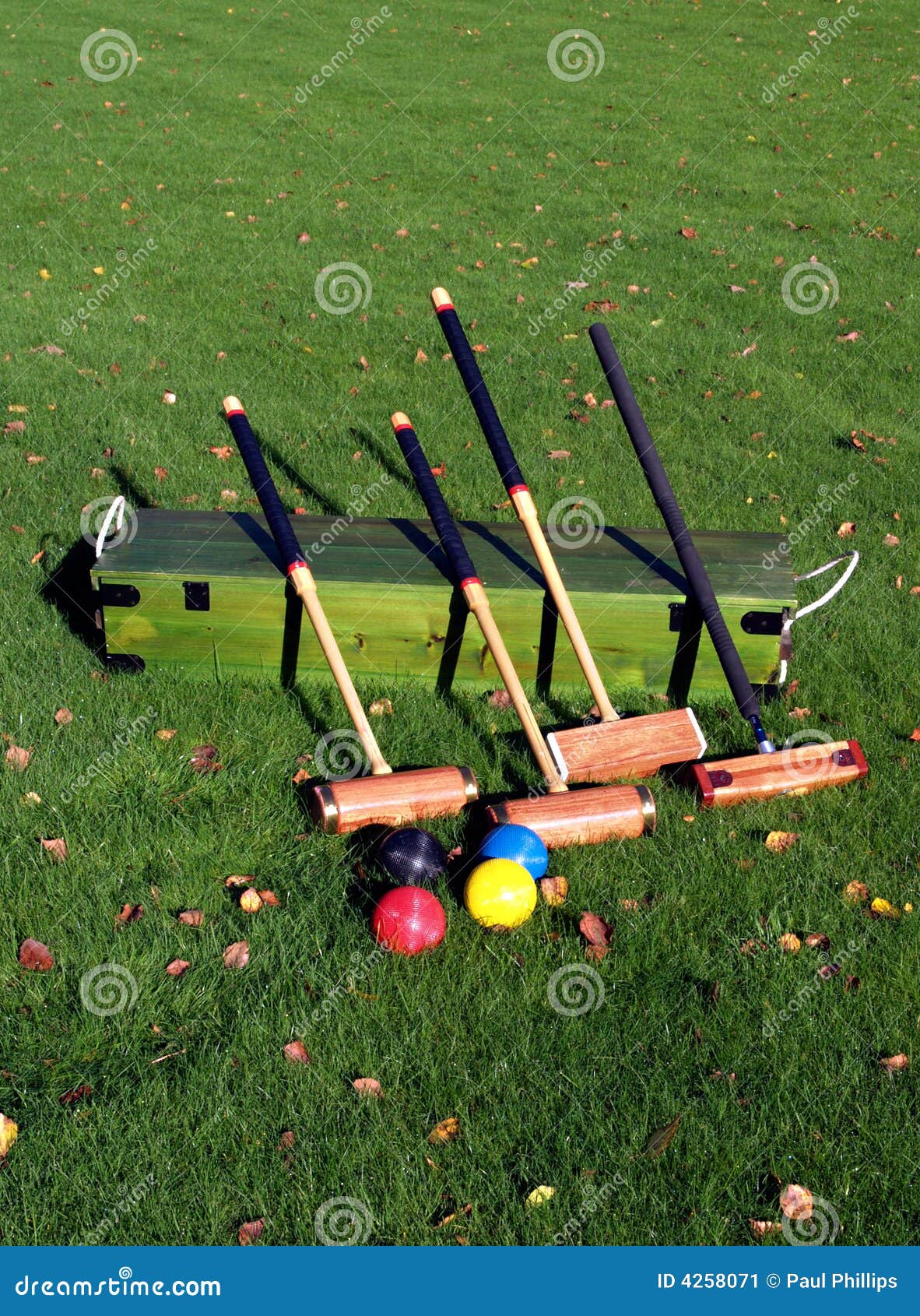 Het Croquet van de tuin stock afbeelding. Image of zomer - 4258071