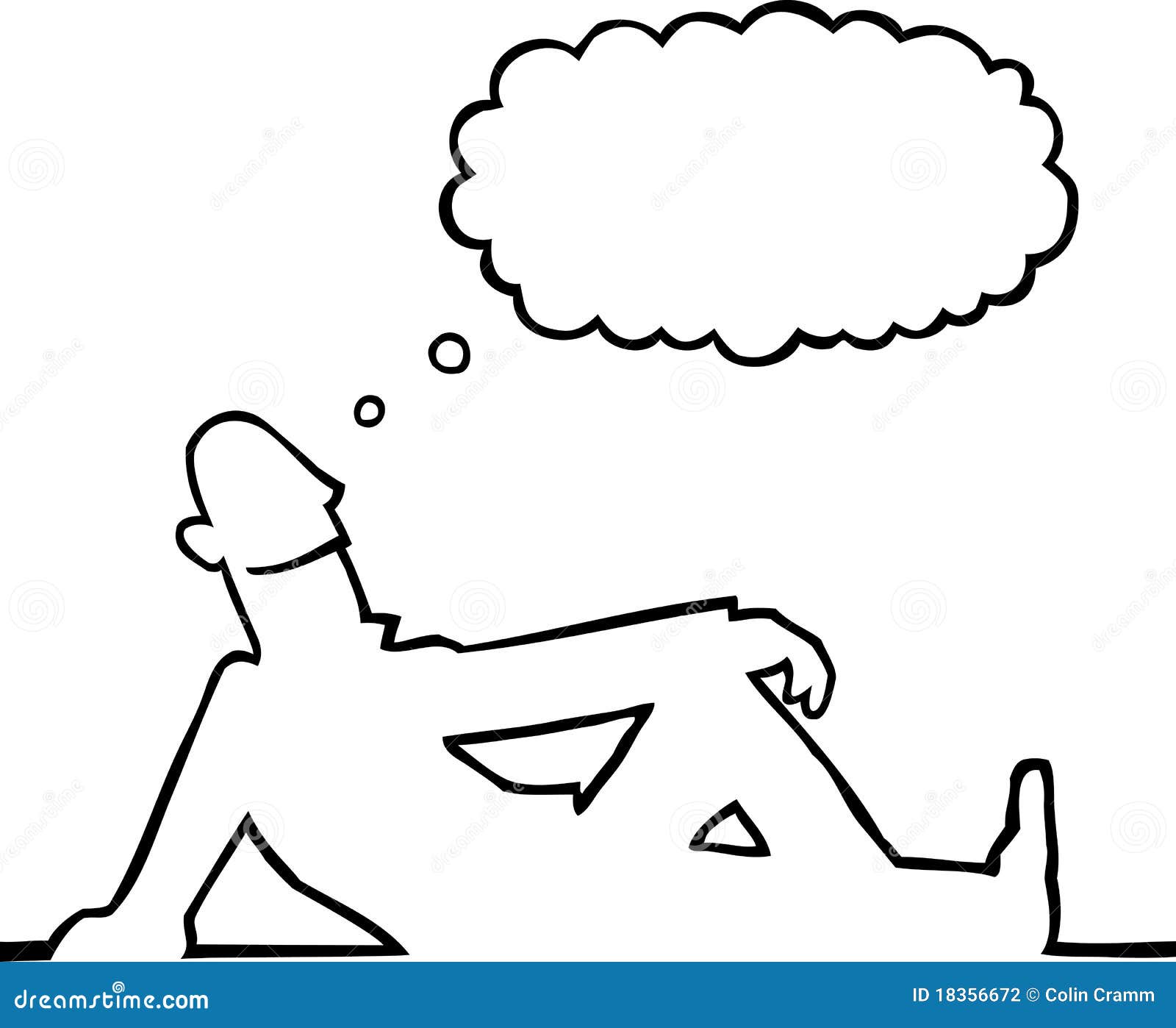 Het Dagdromen Van De Persoon Vector Illustratie - Illustration of ...