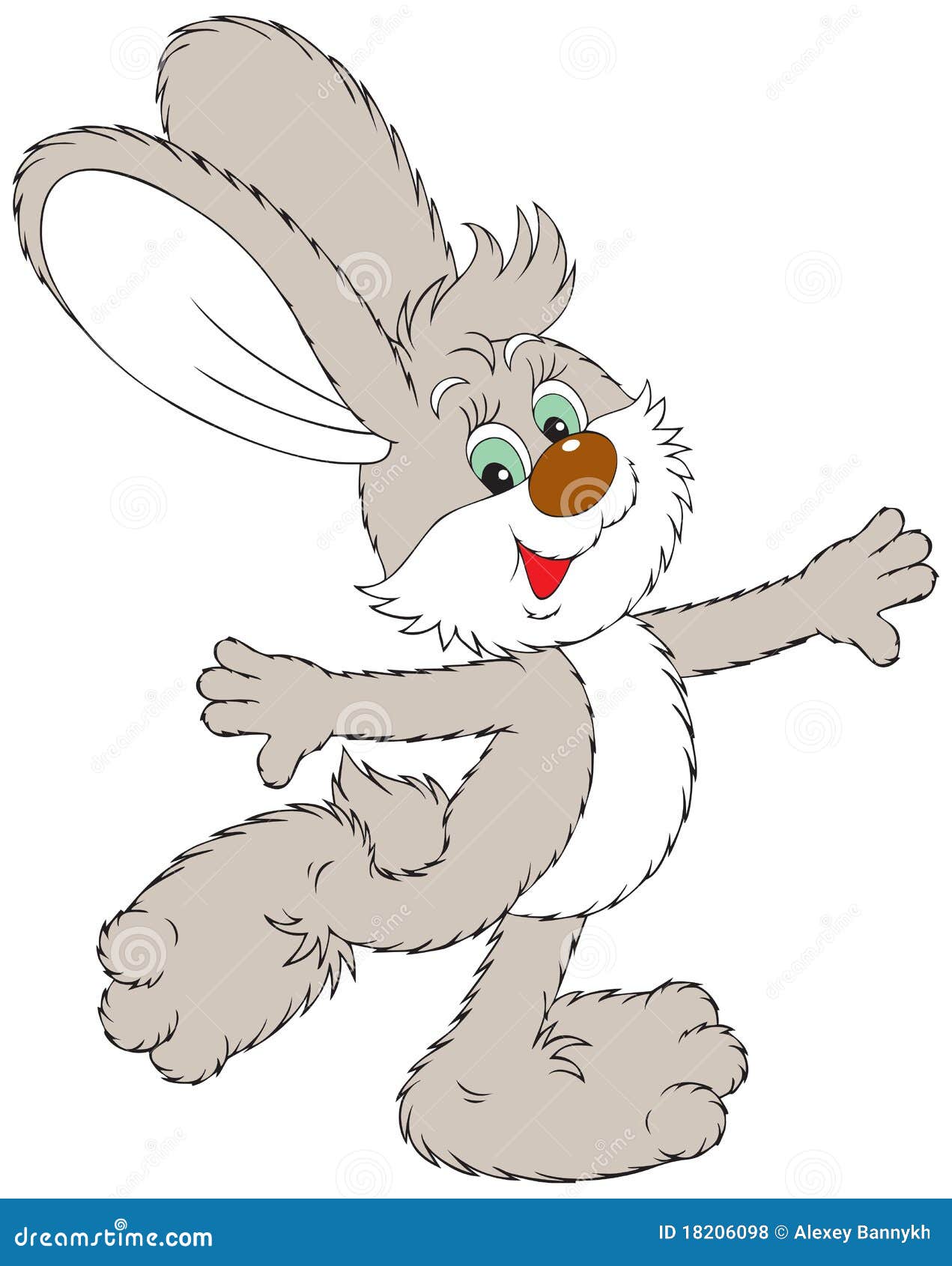 Het dansen Hazen vector illustratie. Illustration of beeldverhaal ...