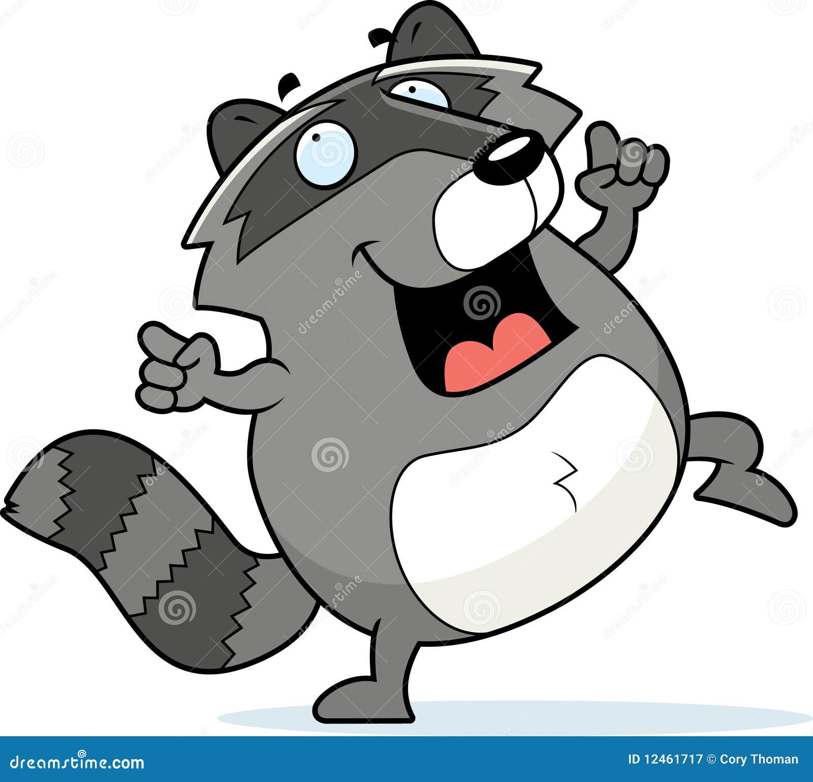 Het Dansen van de wasbeer vector illustratie. Illustration of ...