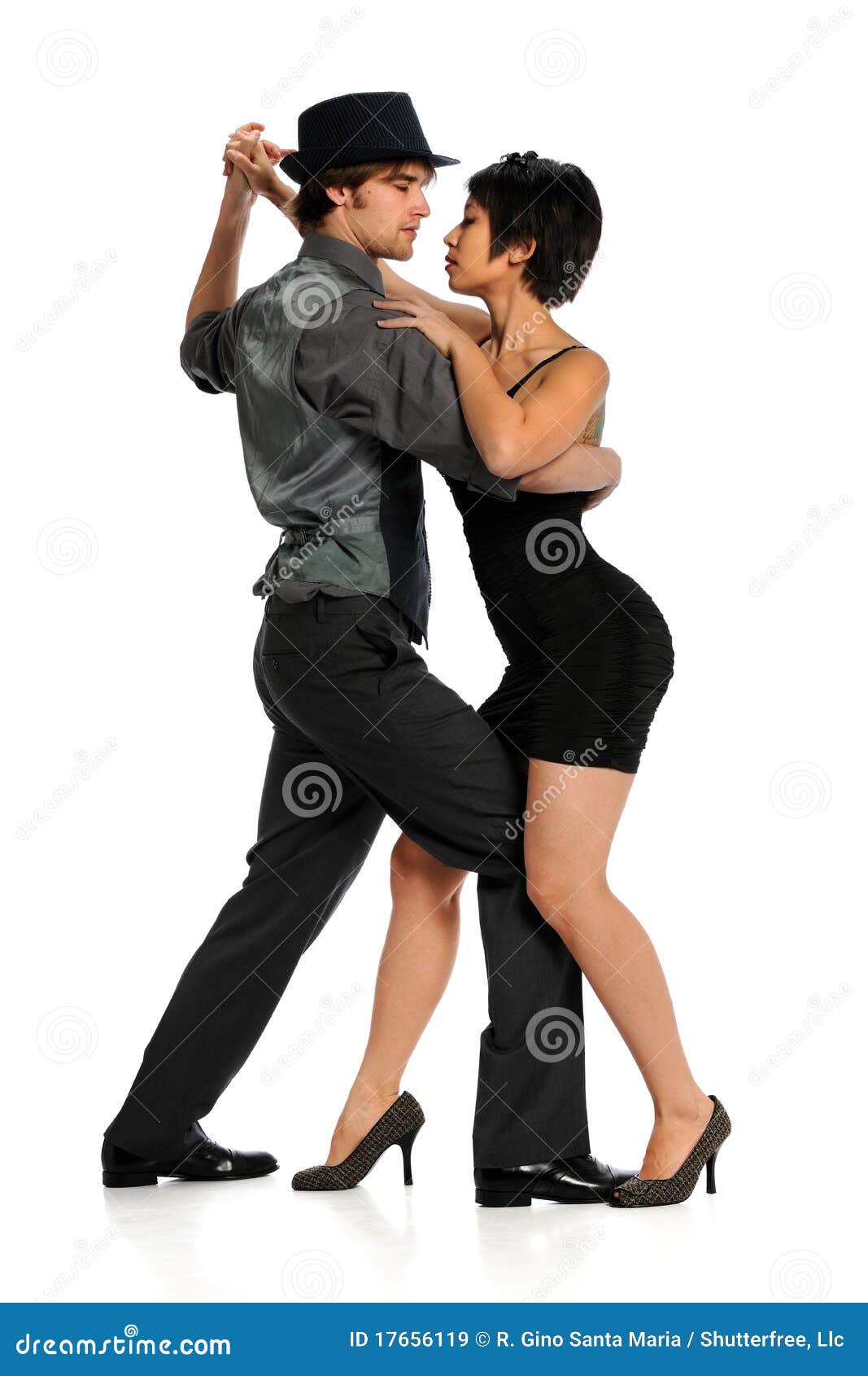 Het Dansen Van Het Paar Tango Stock Afbeelding - Image of actie, stijl ...