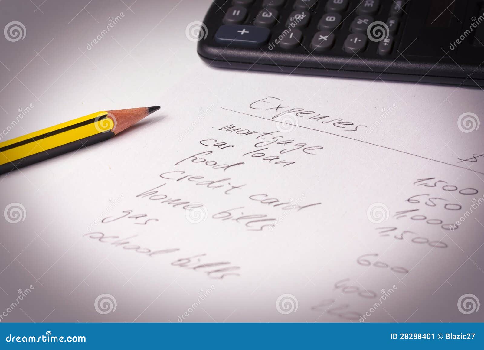 Het in De Begroting Opnemen Stock Afbeelding - Image of beheer ...