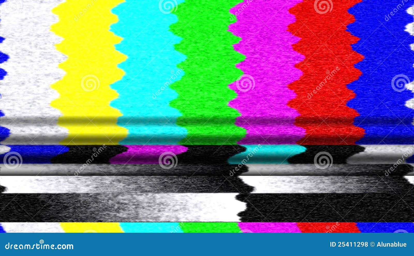 Het Defect Van De Rassenbarrières Van TV Stock Foto - Image of storen ...
