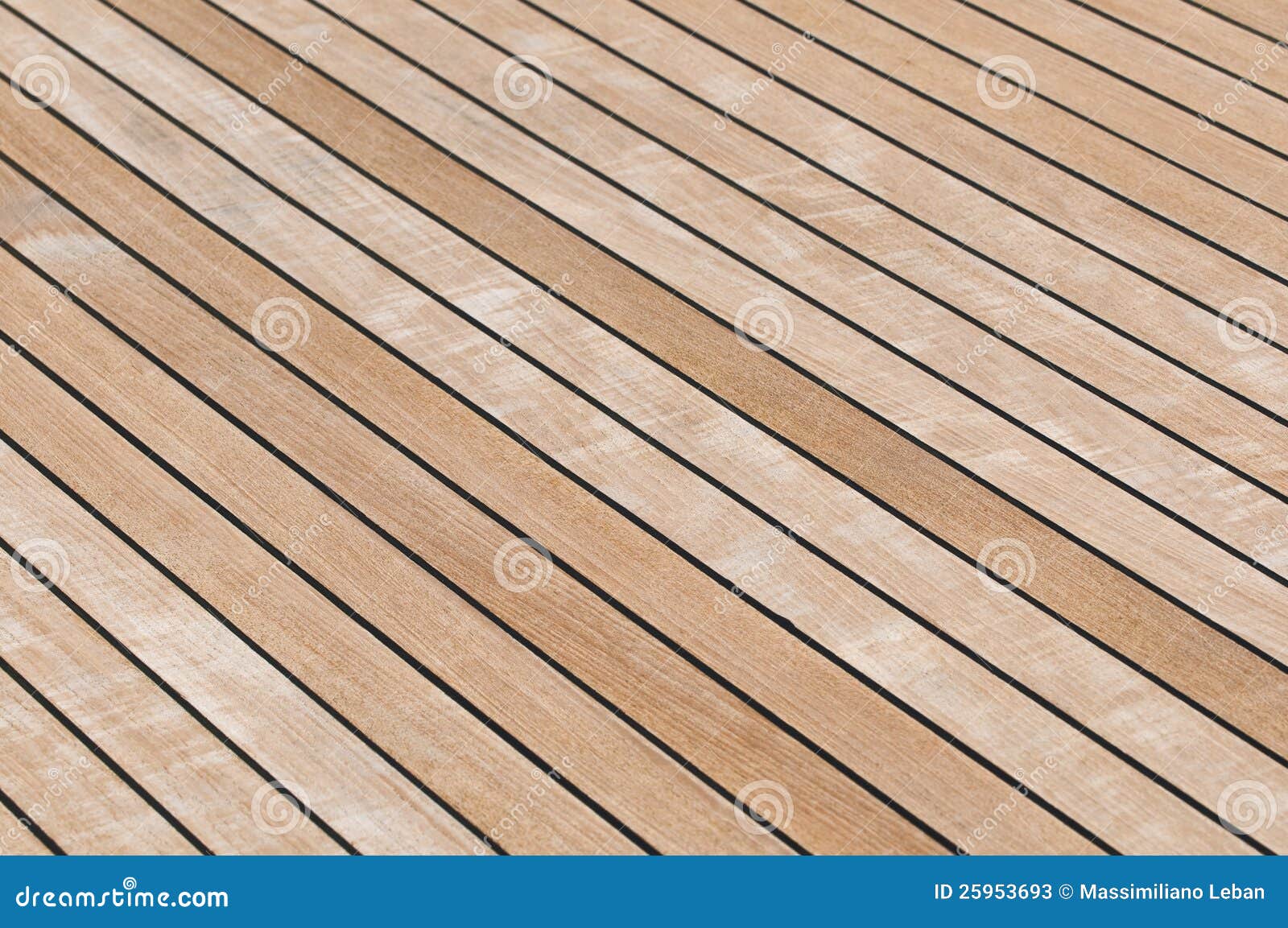 Het dek van de teak stock afbeelding. Image of marine - 25953693