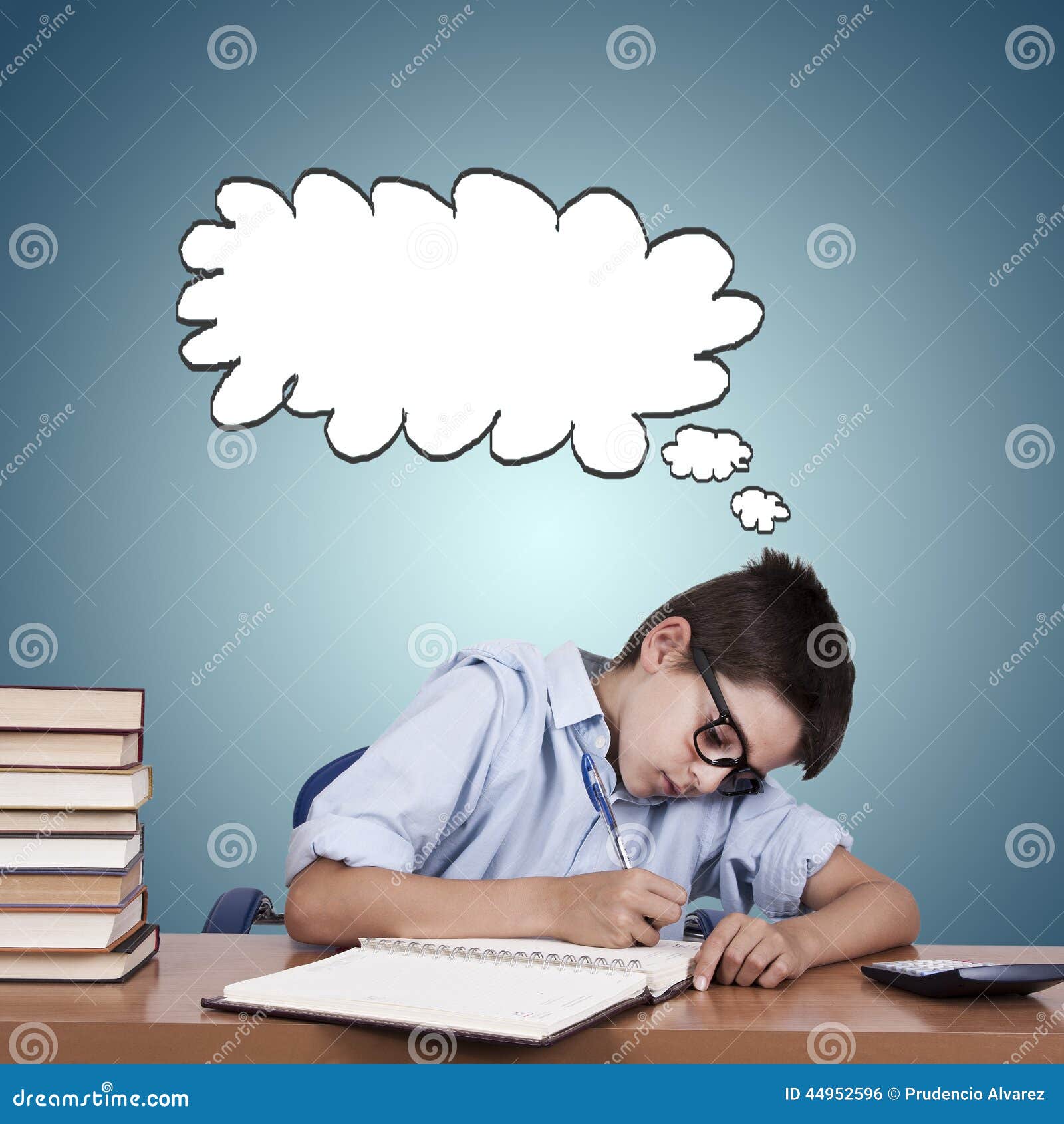 Het denken stock foto. Image of mannetje, leren, mooi - 44952596