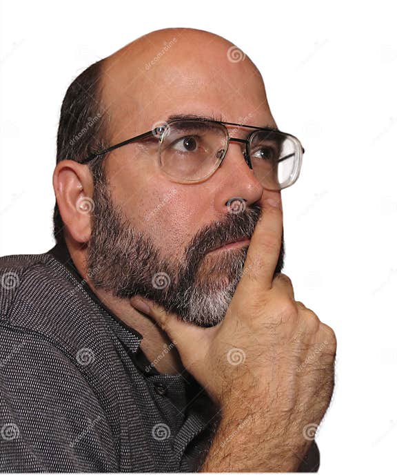 Het Denken van de mens stock afbeelding. Image of rijp, midden - 30867