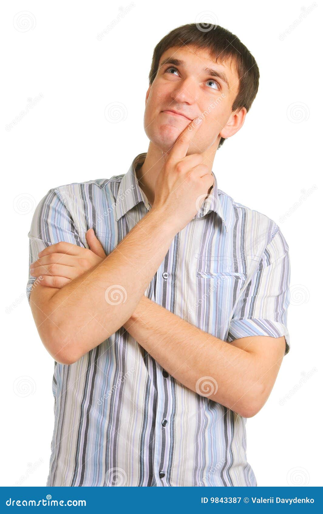 Het denken van de mens stock afbeelding. Image of mensen - 9843387