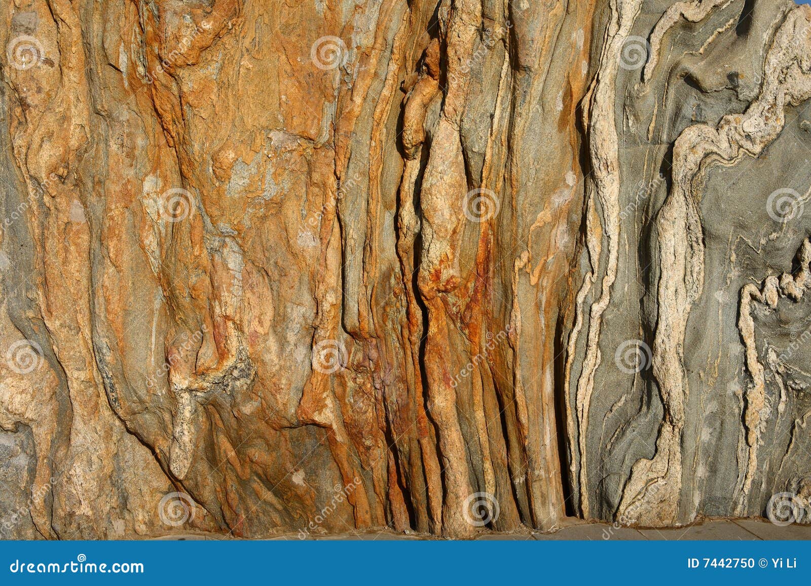 Het detail van de rots stock foto. Image of beeld, samenvatting - 7442750