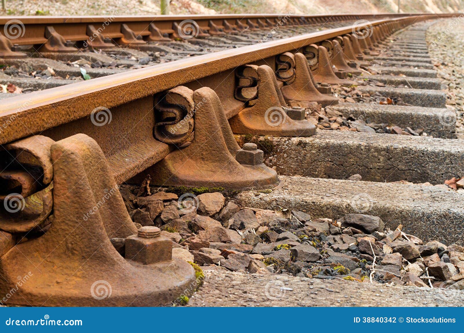 Het detail van treinsporen stock foto. Image of historisch - 38840342