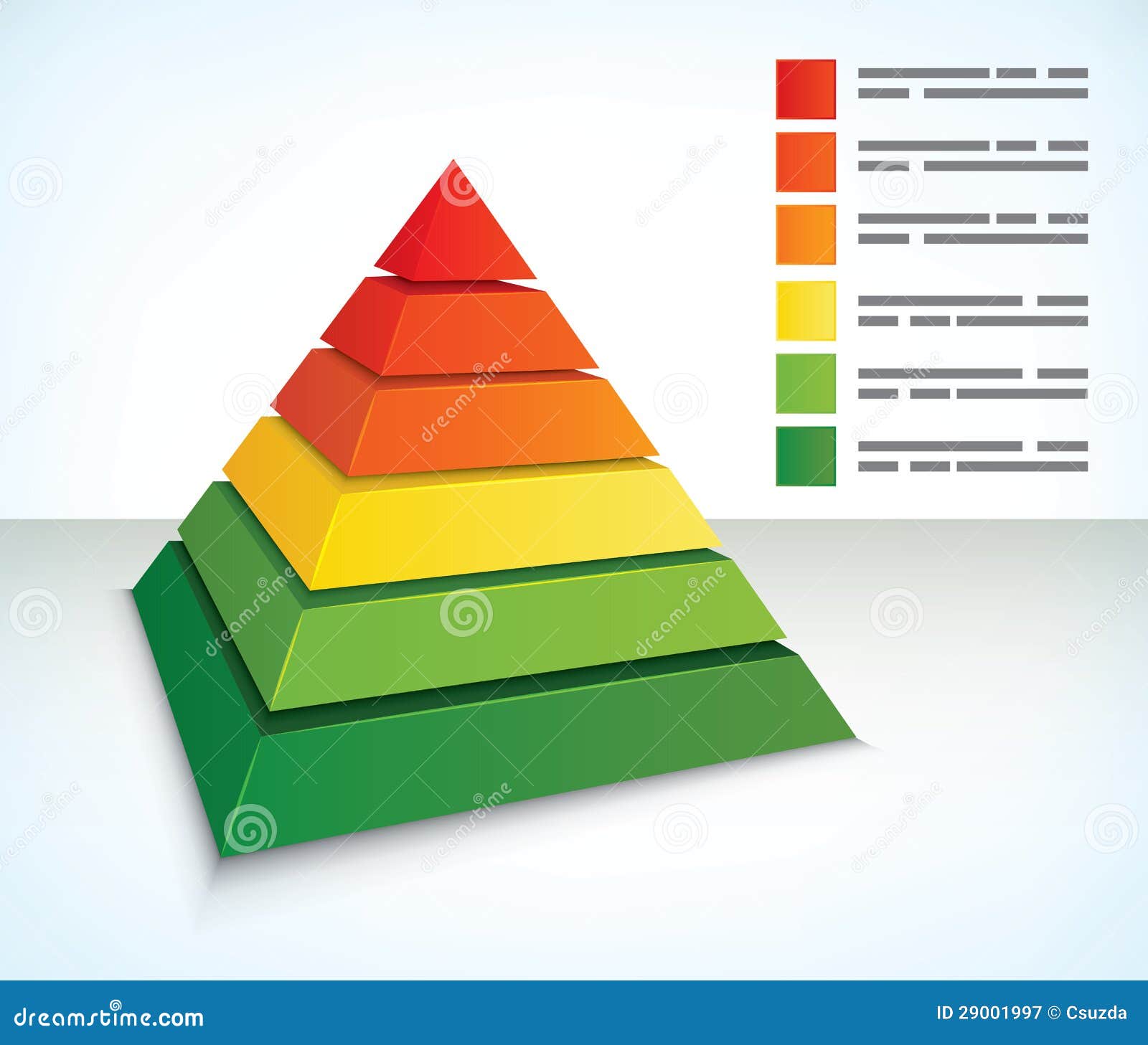 Het Diagram Van De Piramide Vector Illustratie - Illustration of ...
