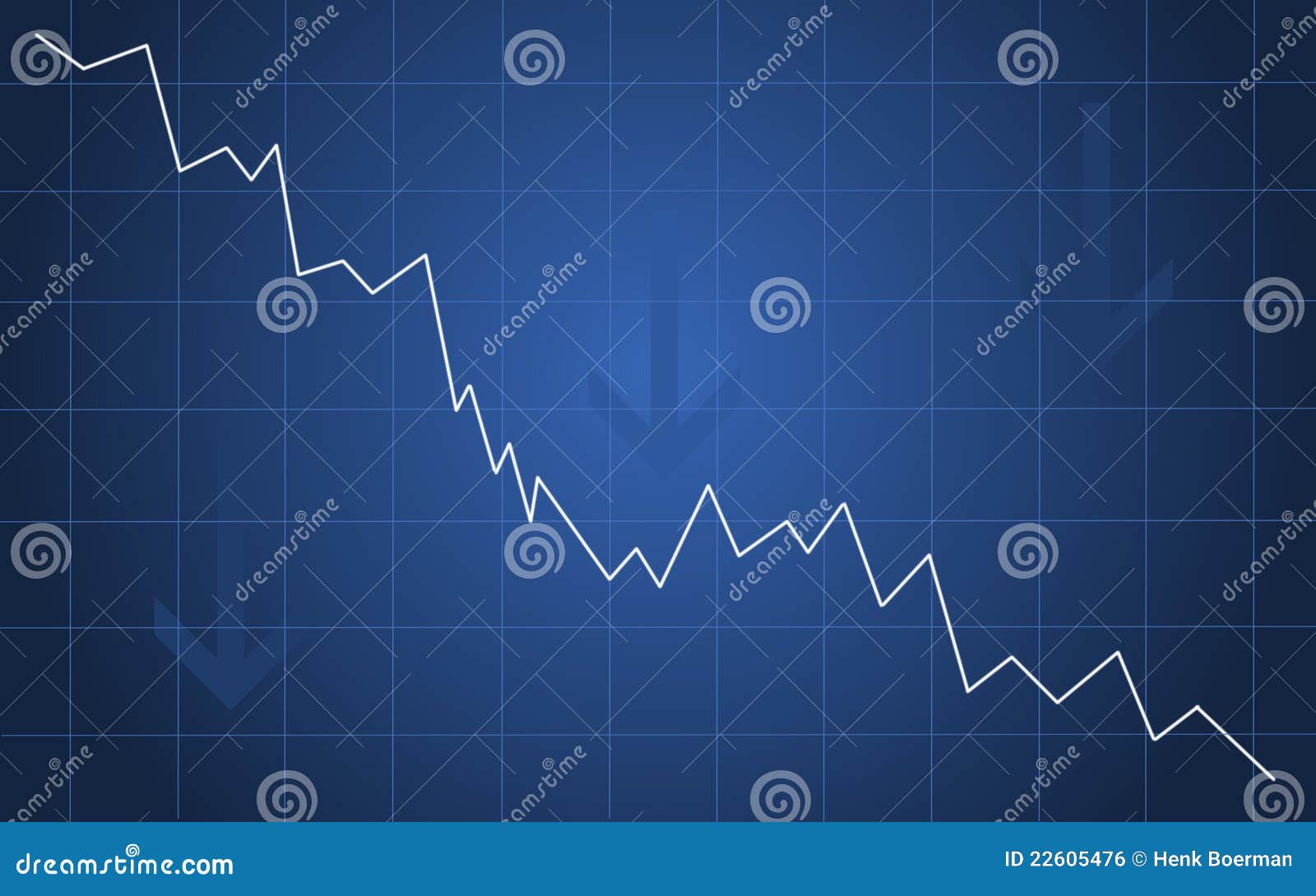 Het Diagram Van De Recessie Stock Illustratie - Illustration of krediet ...