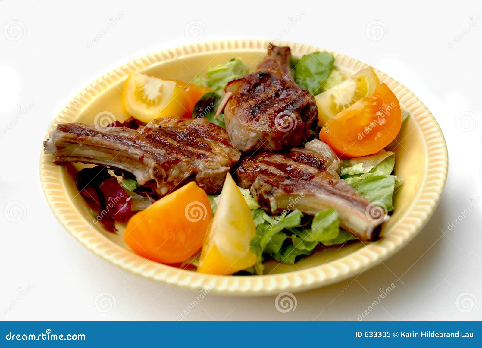 Het Diner Van De Lamskotelet Stock Afbeelding - Image of rood, been: 633305