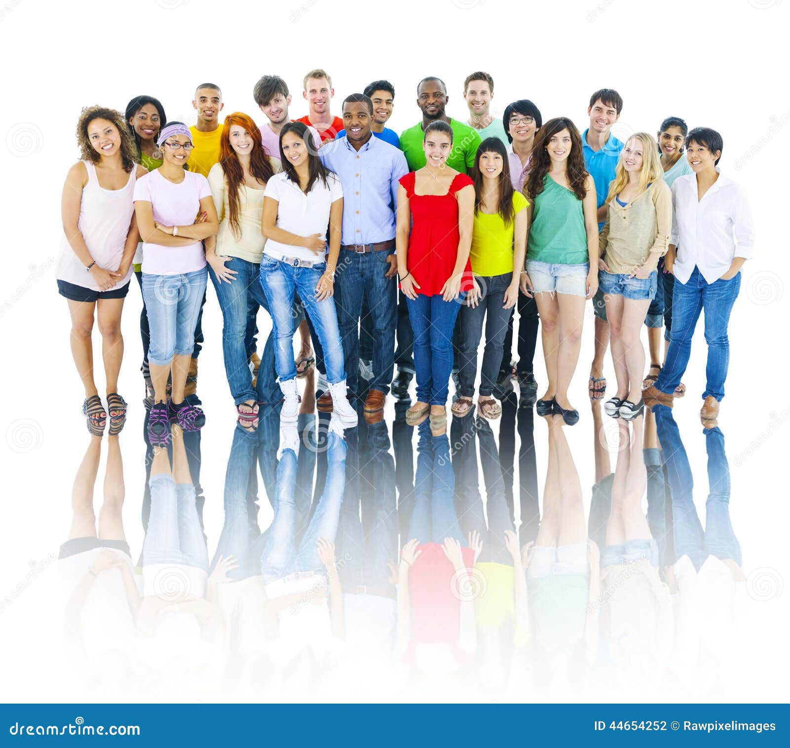 Het Diverse Groep Mensen Glimlachen Stock Foto - Image of oostelijk ...