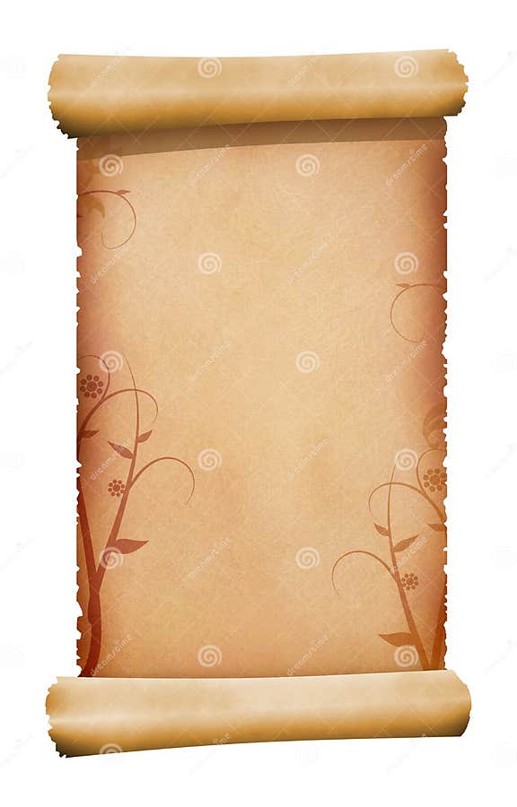 Het Document Van Het Perkament Rol Stock Illustratie - Illustration of ...