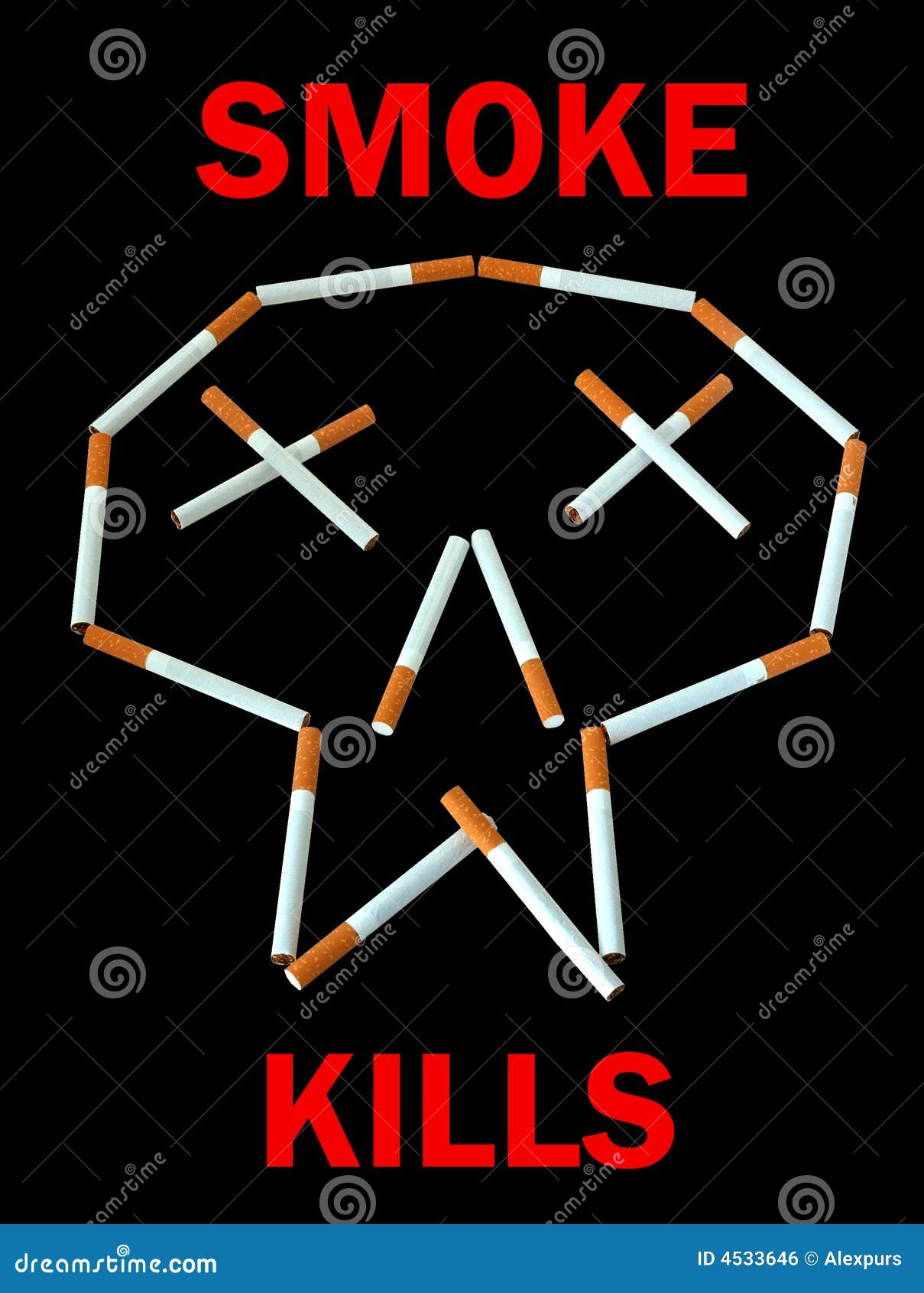 Het Doden Van De Rook - Affiche. Stock Foto - Image of roken, rood: 4533646