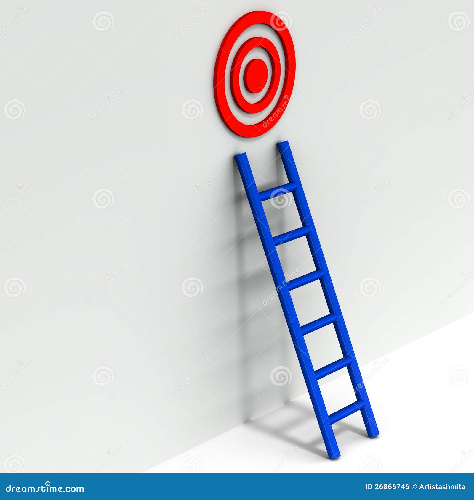 Het doel van het bereik stock illustratie. Illustration of doel - 26866746