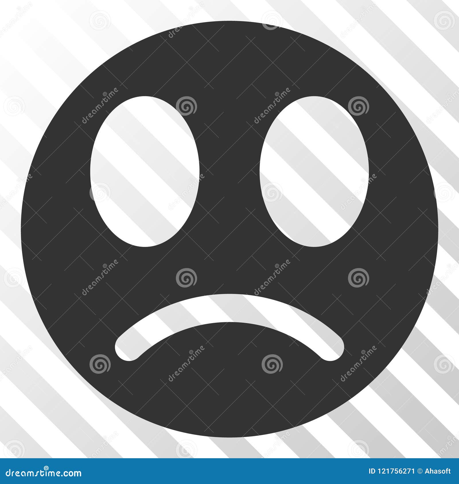 Het Droevige Pictogram Van Smiley Vector EPS Vector Illustratie ...