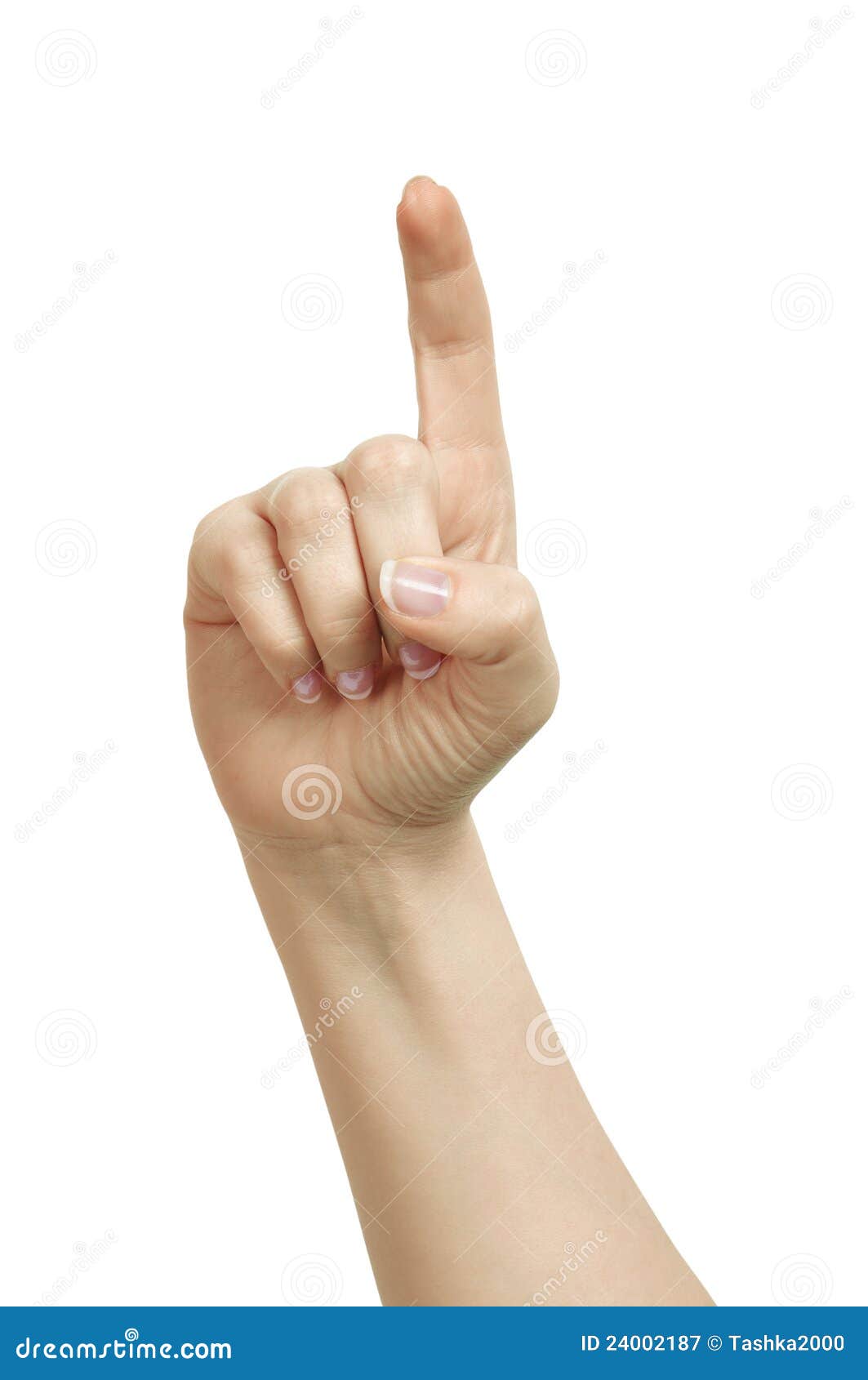 Het duwen van de hand stock afbeelding. Image of kies - 24002187