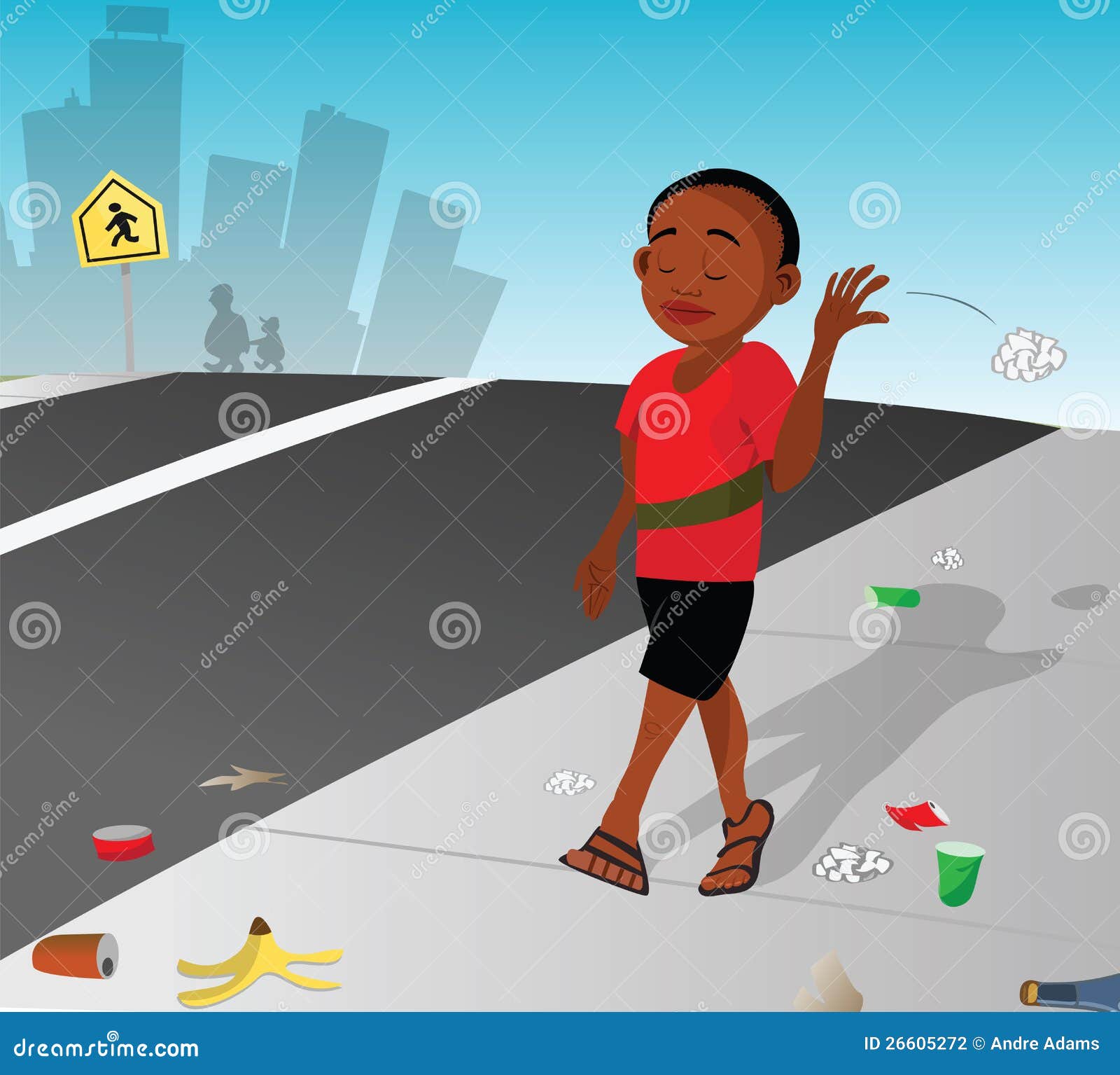 Het een rommel maken van vector illustratie. Illustration of afrikaans ...