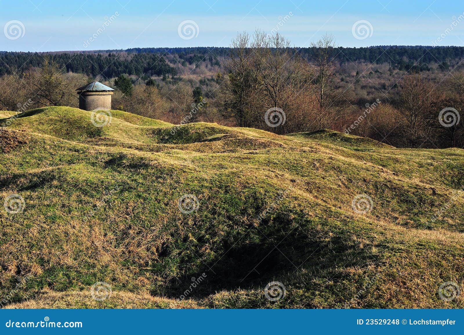 Het Eerste Slagveld Van Verdun Van De Wereldoorlog Stock Foto - Image ...