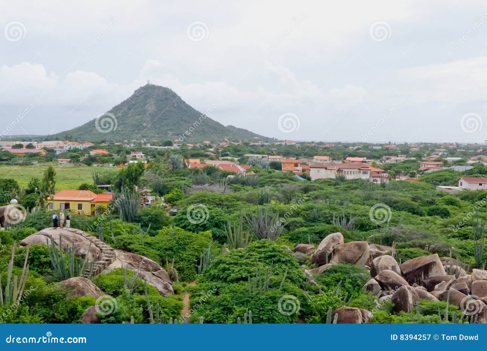 Het Eilandlandschap Van Aruba Stock Afbeelding - Image of nave, minste ...
