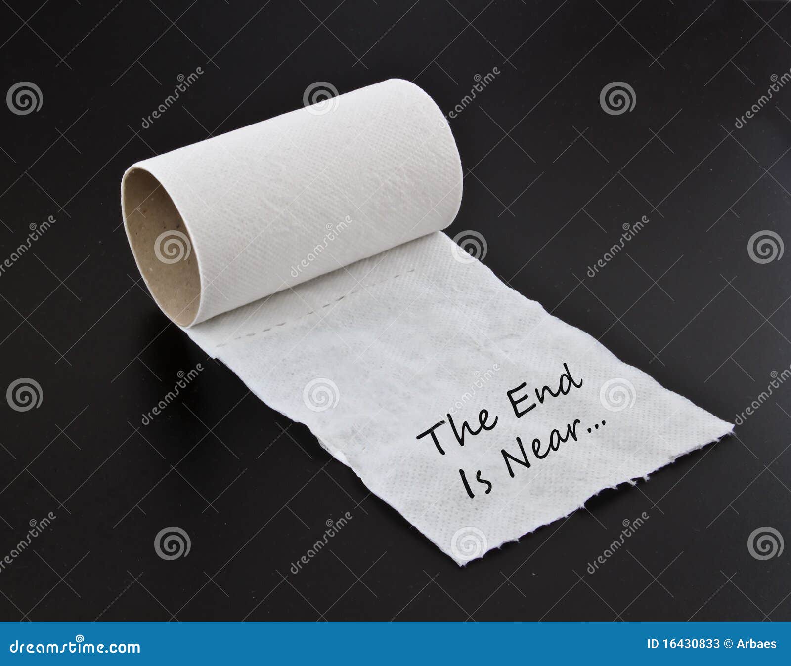 Het eind stock afbeelding. Image of voorwerp, broodje - 16430833