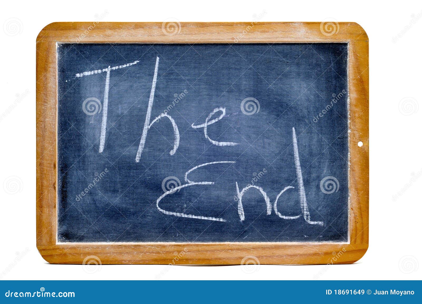 Het eind stock afbeelding. Image of geïsoleerd, conceptueel - 18691649