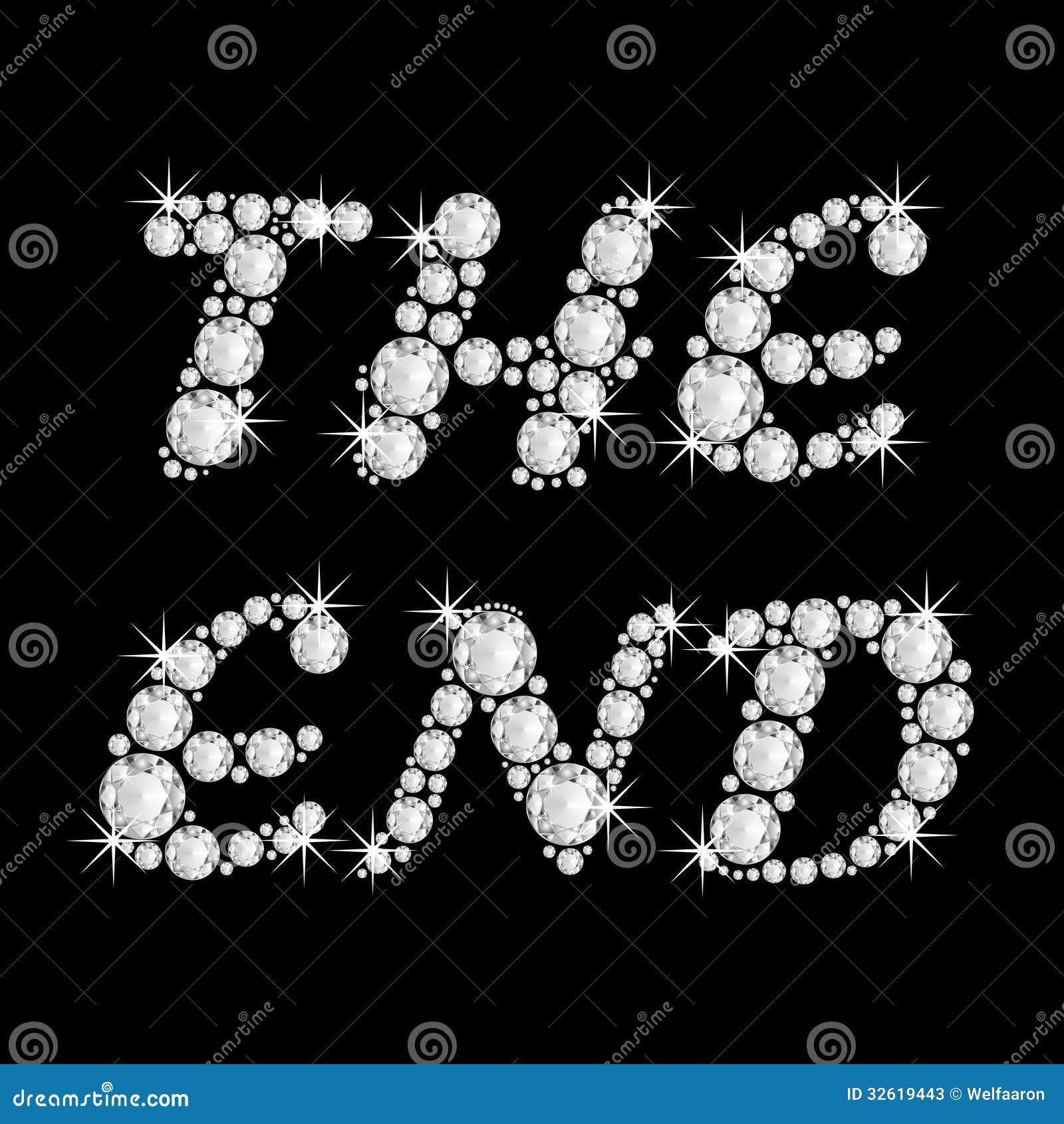 HET EIND stock illustratie. Illustration of origineel - 32619443