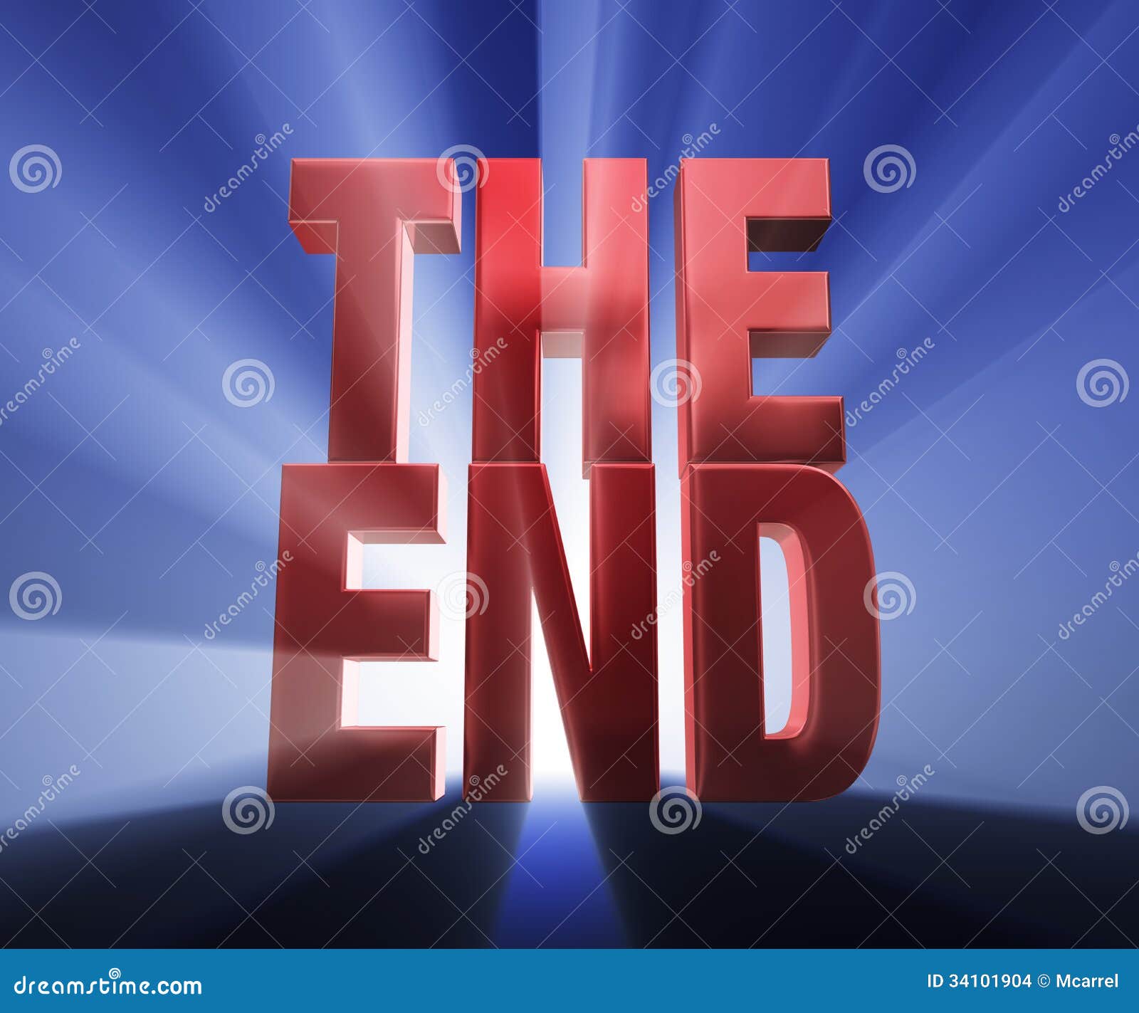 Het eind stock illustratie. Illustration of beëindiging - 34101904