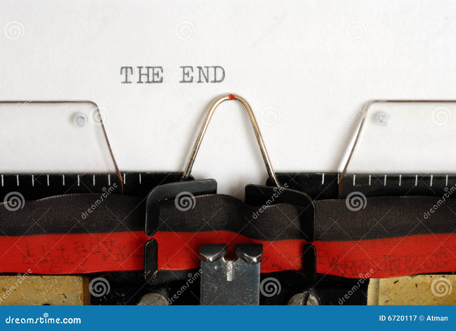 Het eind stock afbeelding. Image of schrijver, document - 6720117