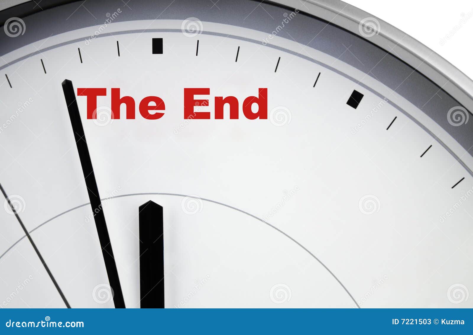 Het eind stock afbeelding. Image of middag, wijzer, tweede - 7221503