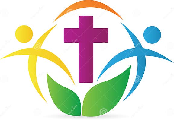 Het embleem van de kerk vector illustratie. Illustration of christus ...