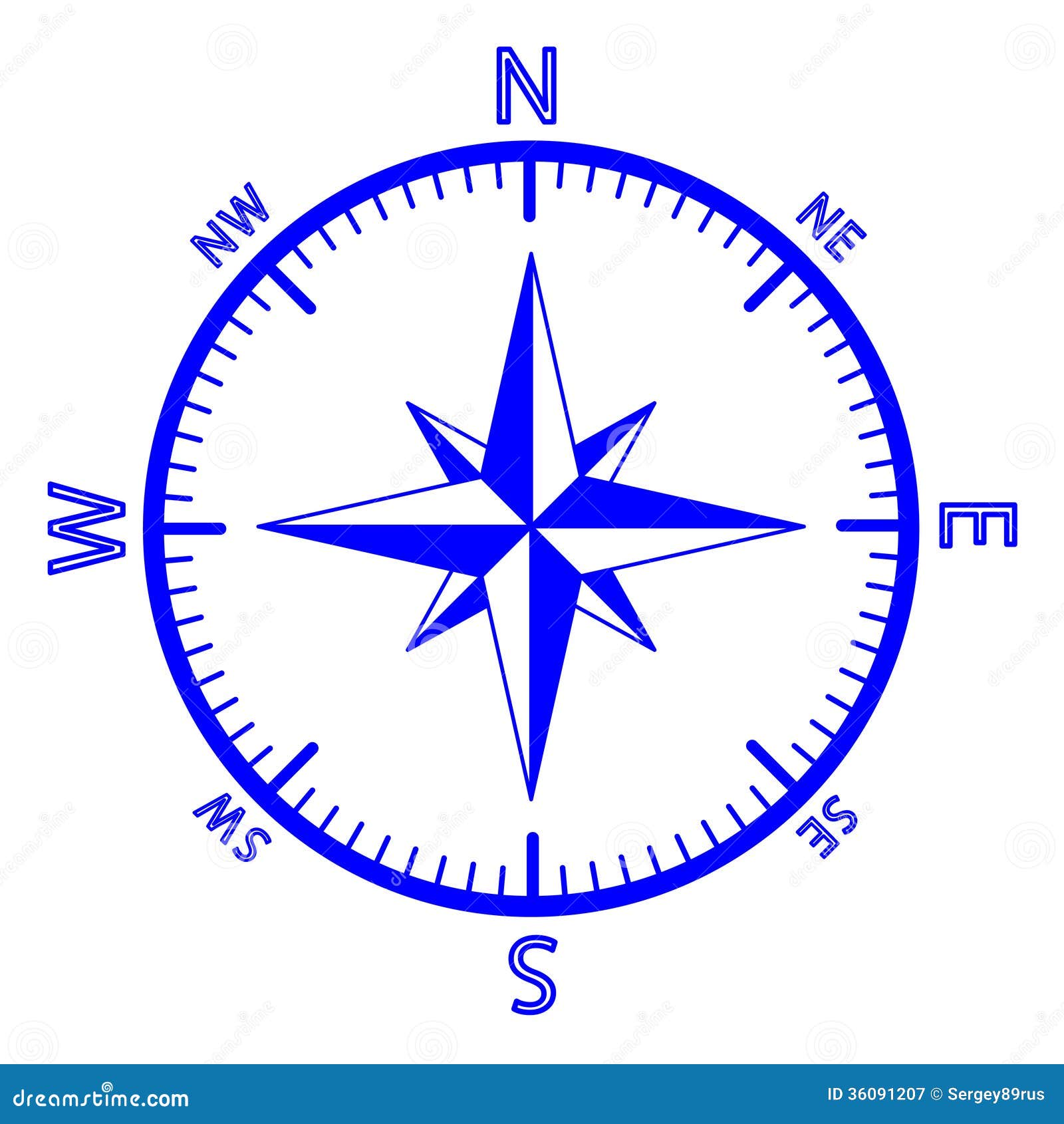 Het Embleem Van De Windroos. Vector Illustratie - Illustration of roos ...