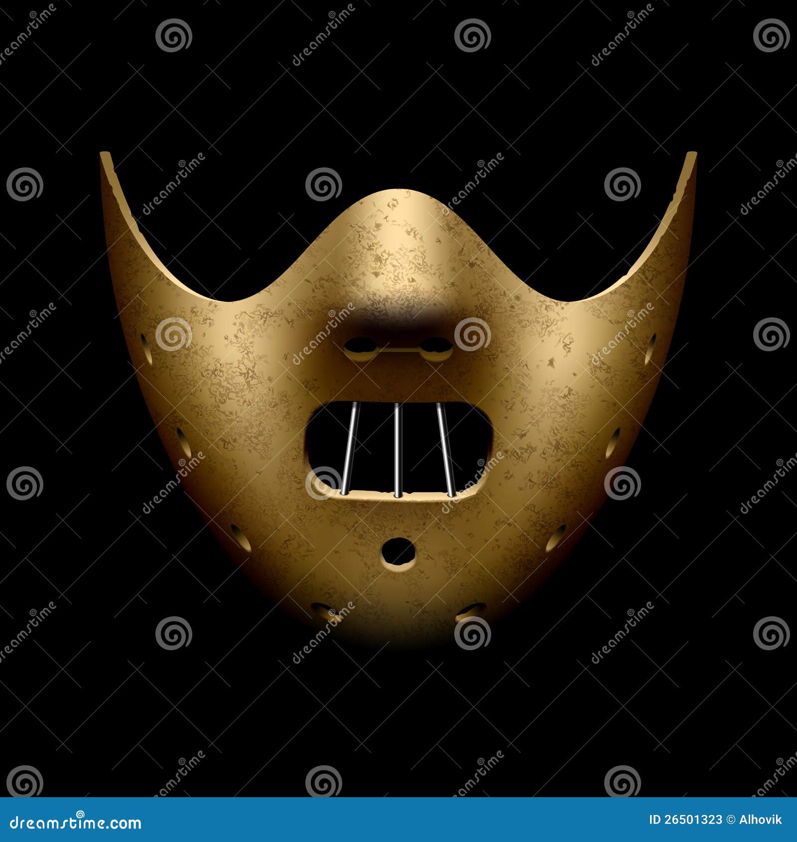 Het Enge Masker Van Halloween Vector Illustratie - Illustration of ...