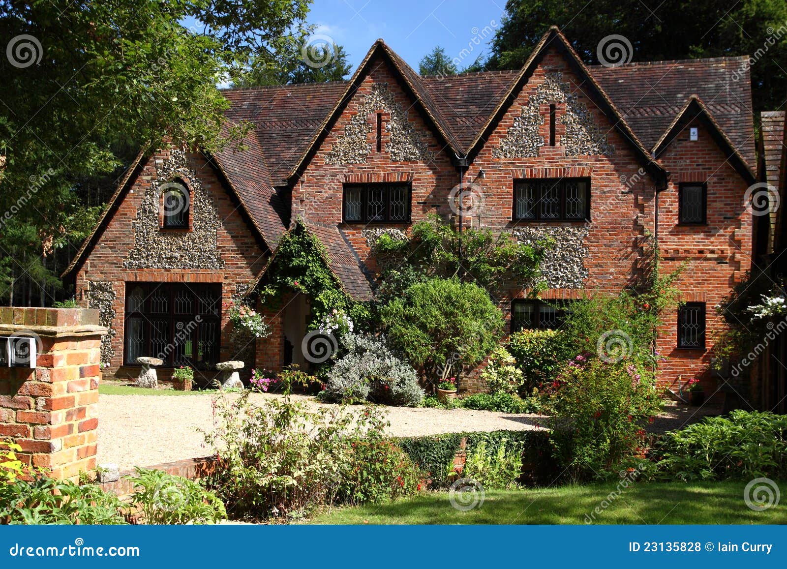 Het Engelse Huis Van Het Herenhuis Stock Foto - Image of verenigd ...